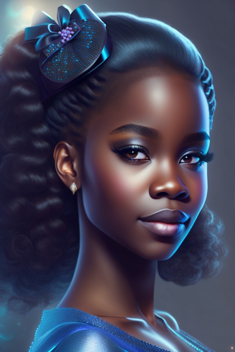 Lexica - A black princess, with characteristics of princess Elsa from ...