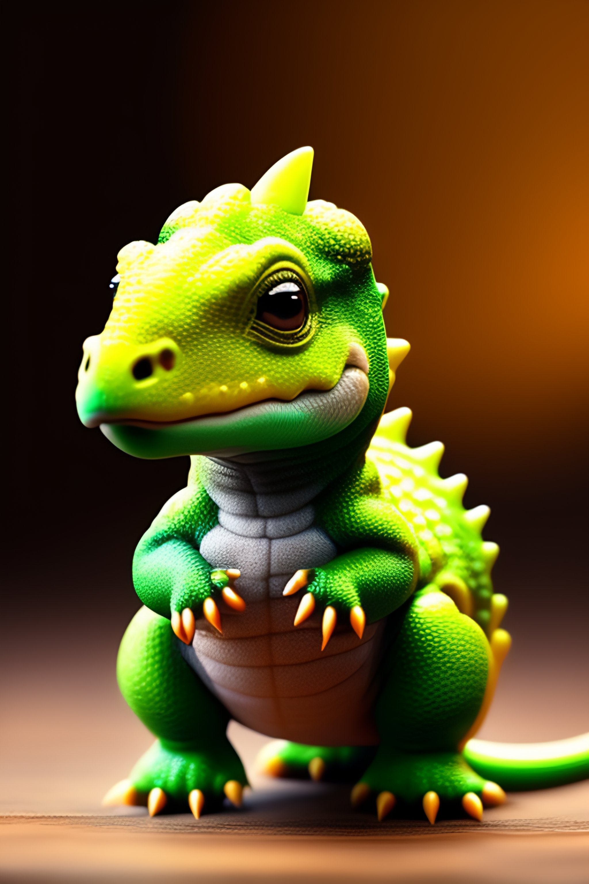 Lexica - Cute baby dinosaur no background