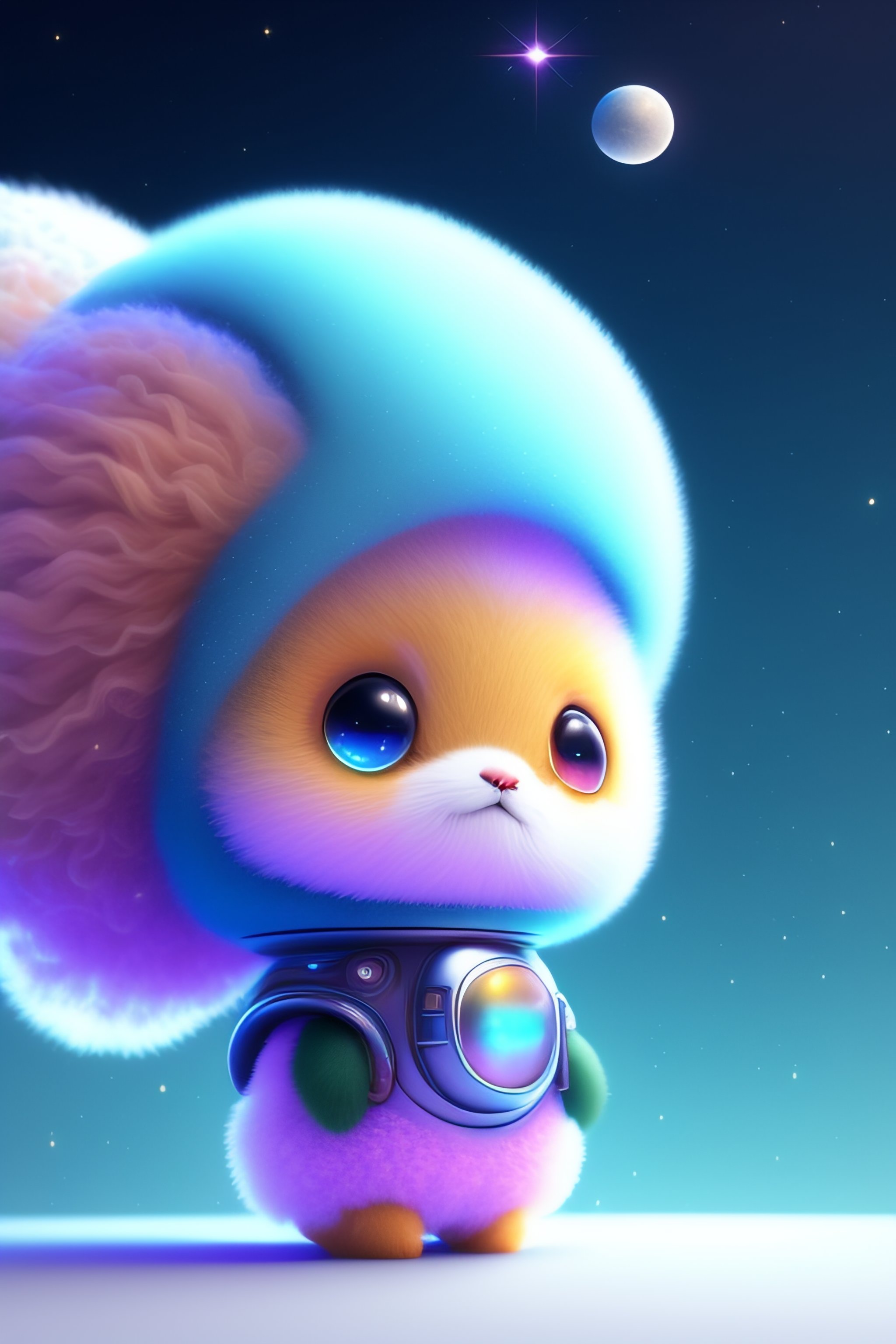 Lexica - CUTE AND ADORABLE CARTOON FLUFFY SPACE BABY, FANTASY ...