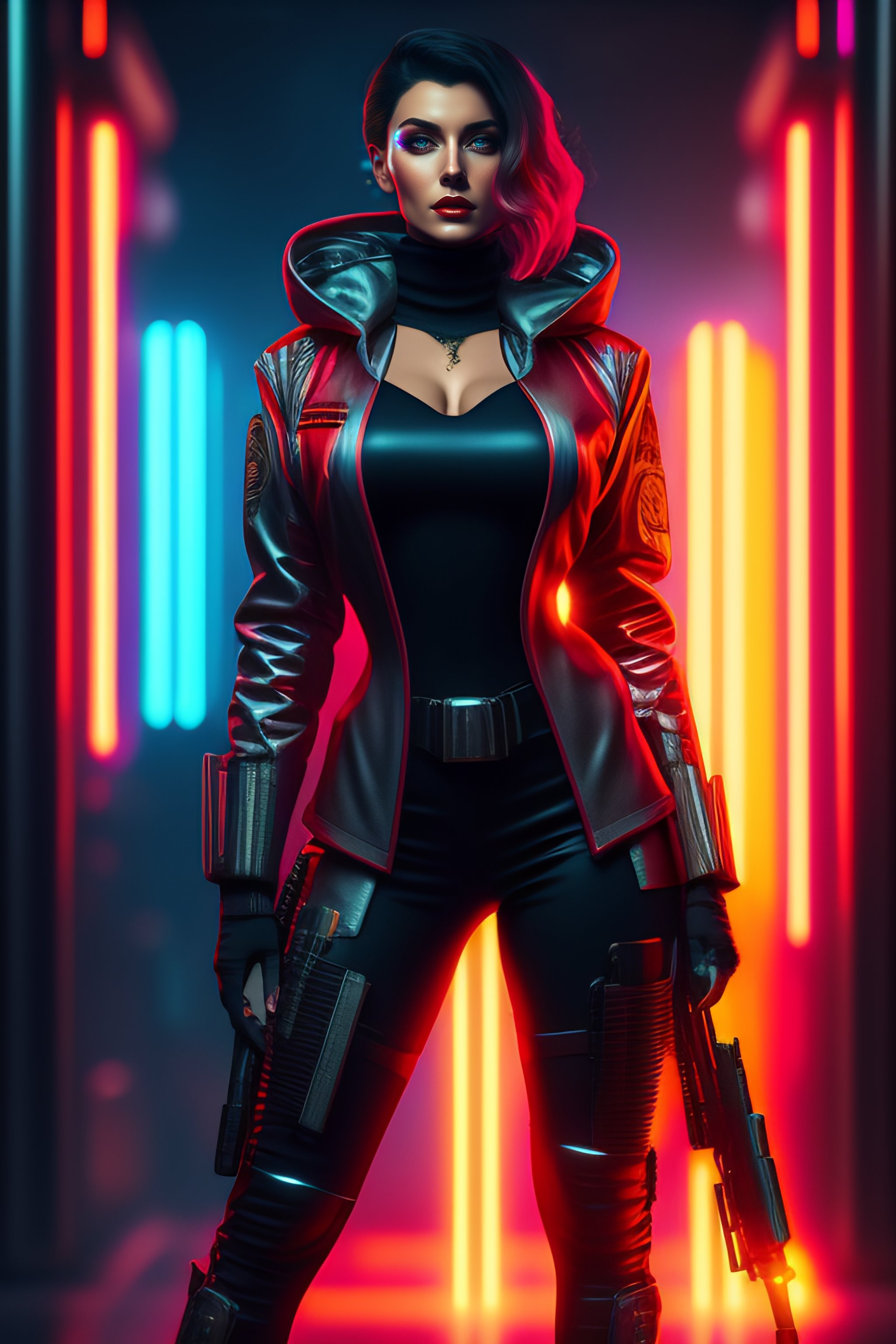 Lexica - Cyberpunk Medium Shot 2077's cccp propaganda Poster ...