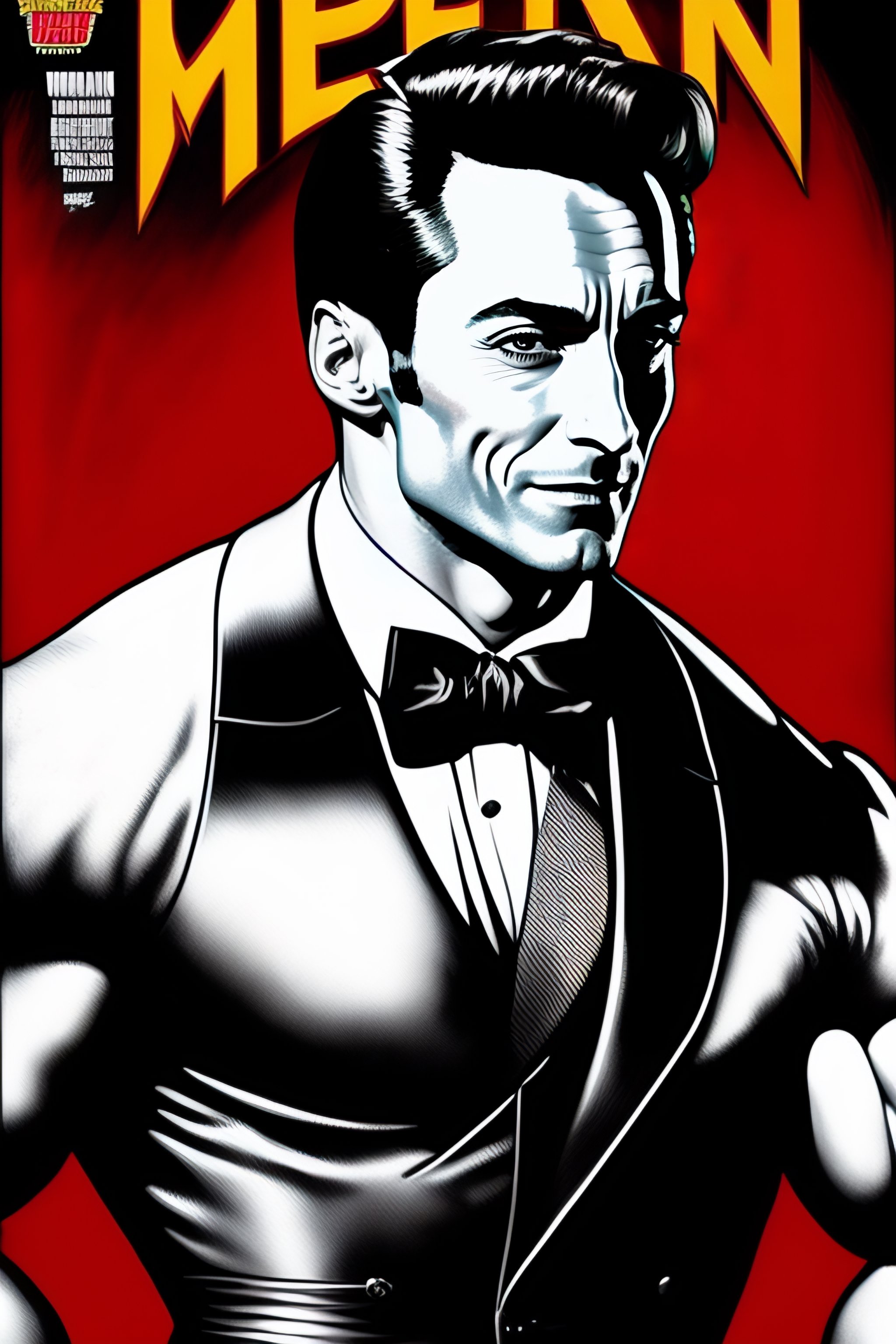 Lexica - Hugh Jackman as a 1960s circus ringleader comic art. Comic ...