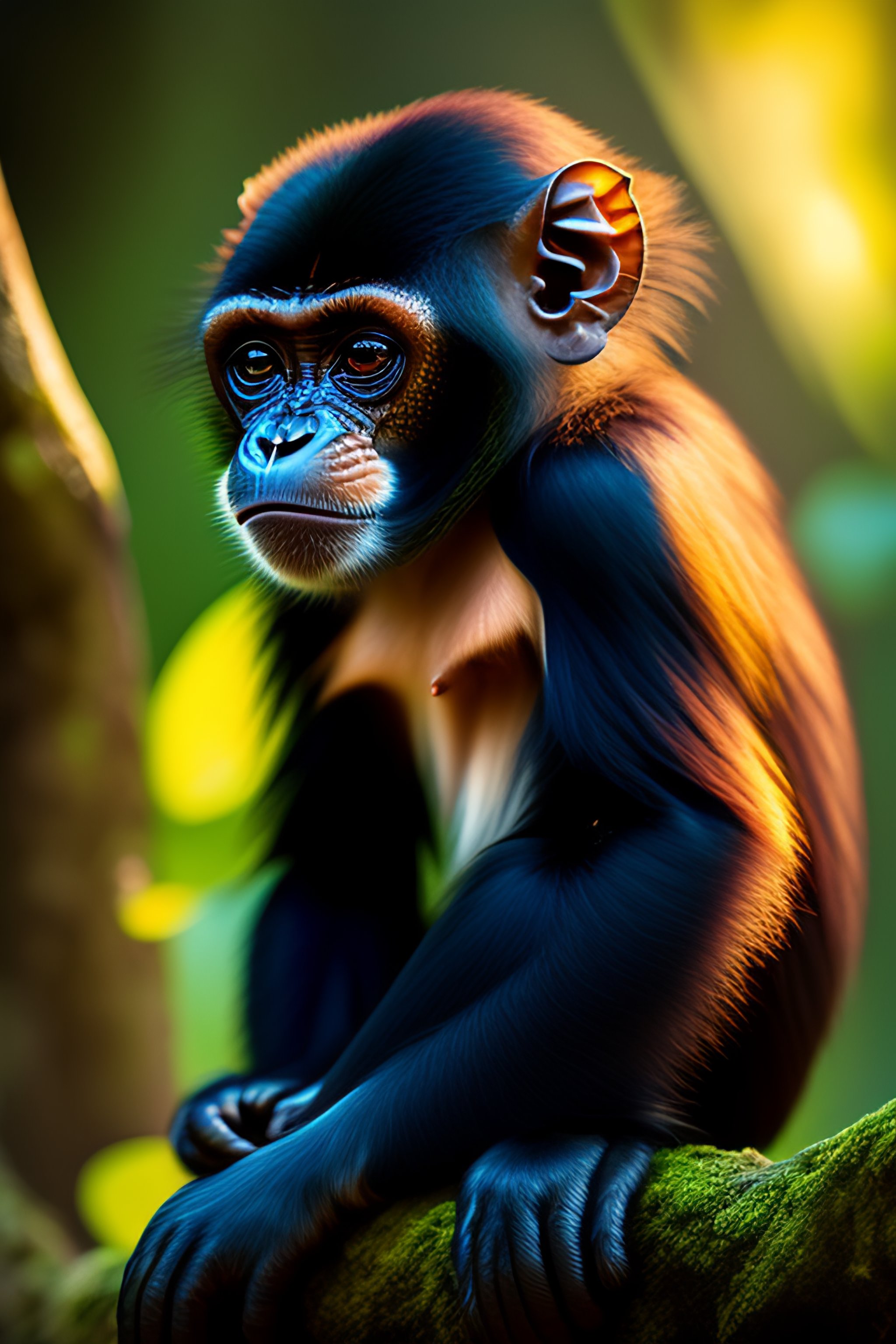 Lexica - Rococo bonobo monkey