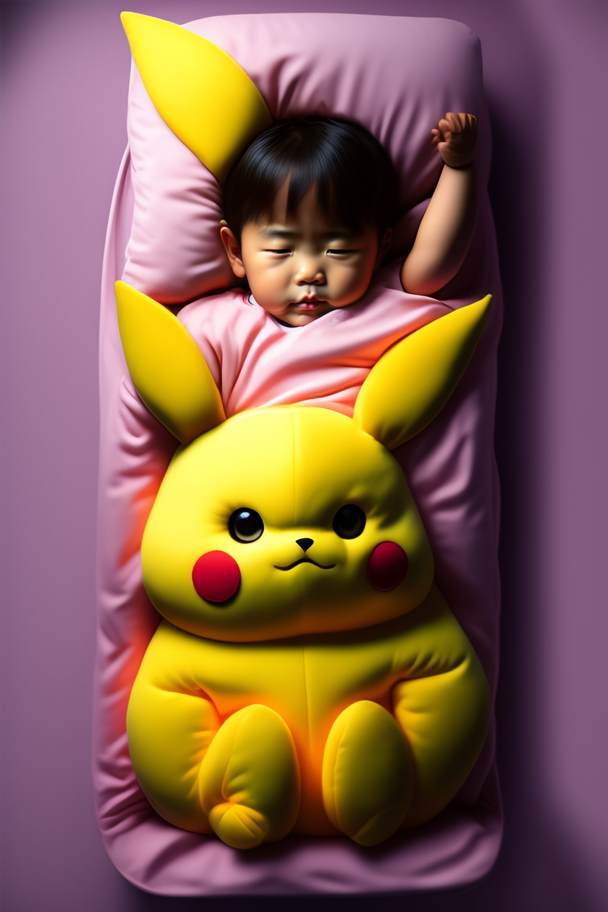 Lexica - Sassy pikachu. comfy pajamas, sleepy. in bed