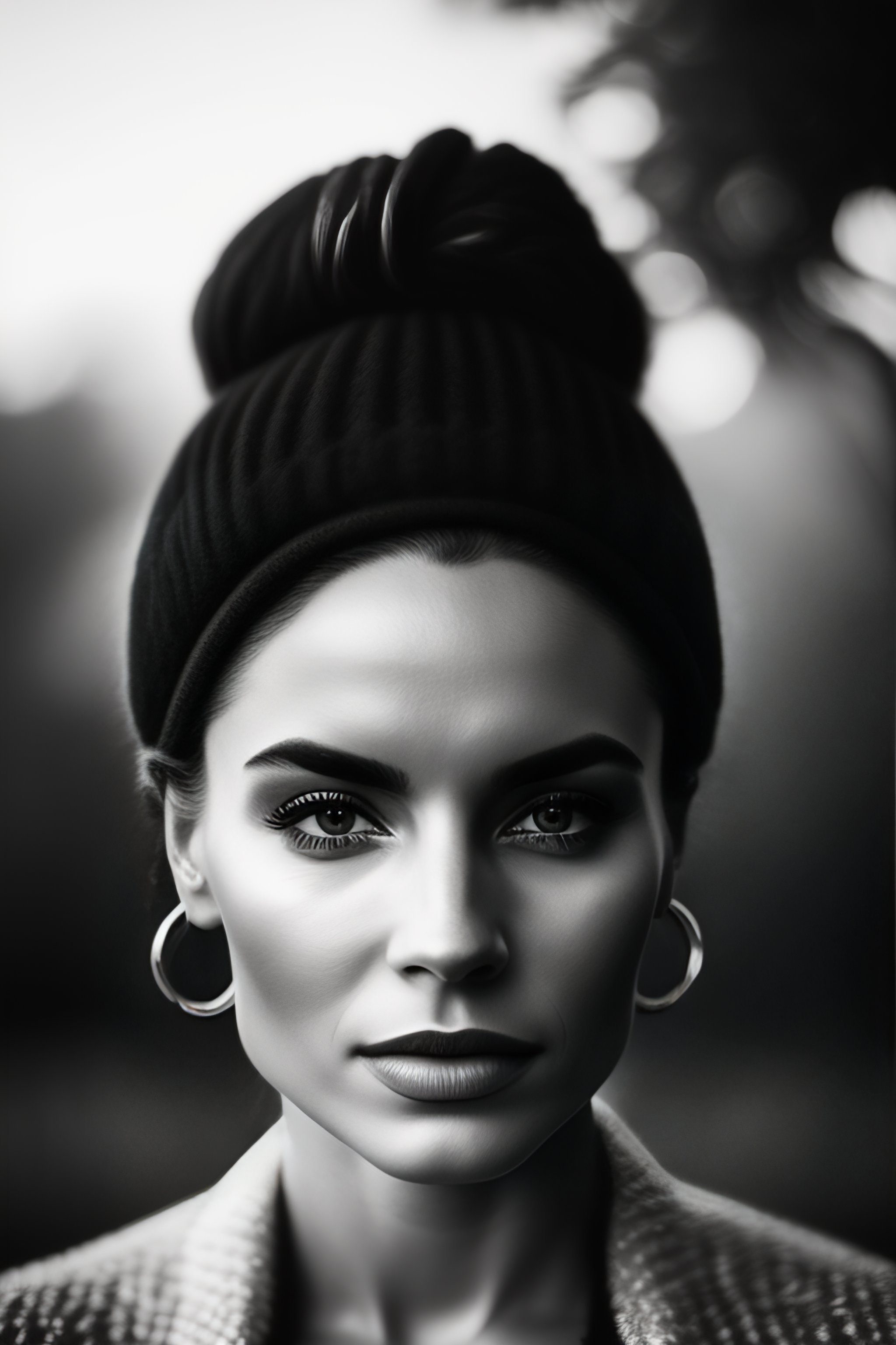 Lexica - Award winning black and white 35mm artistic portrait photo ...