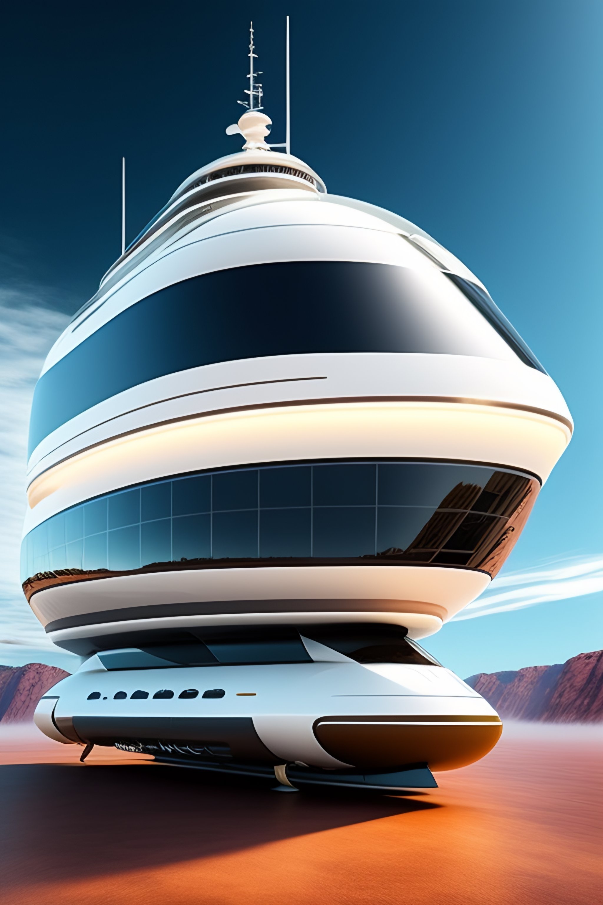 Lexica - Architect's view of a realistic and futuristic small passenger ...