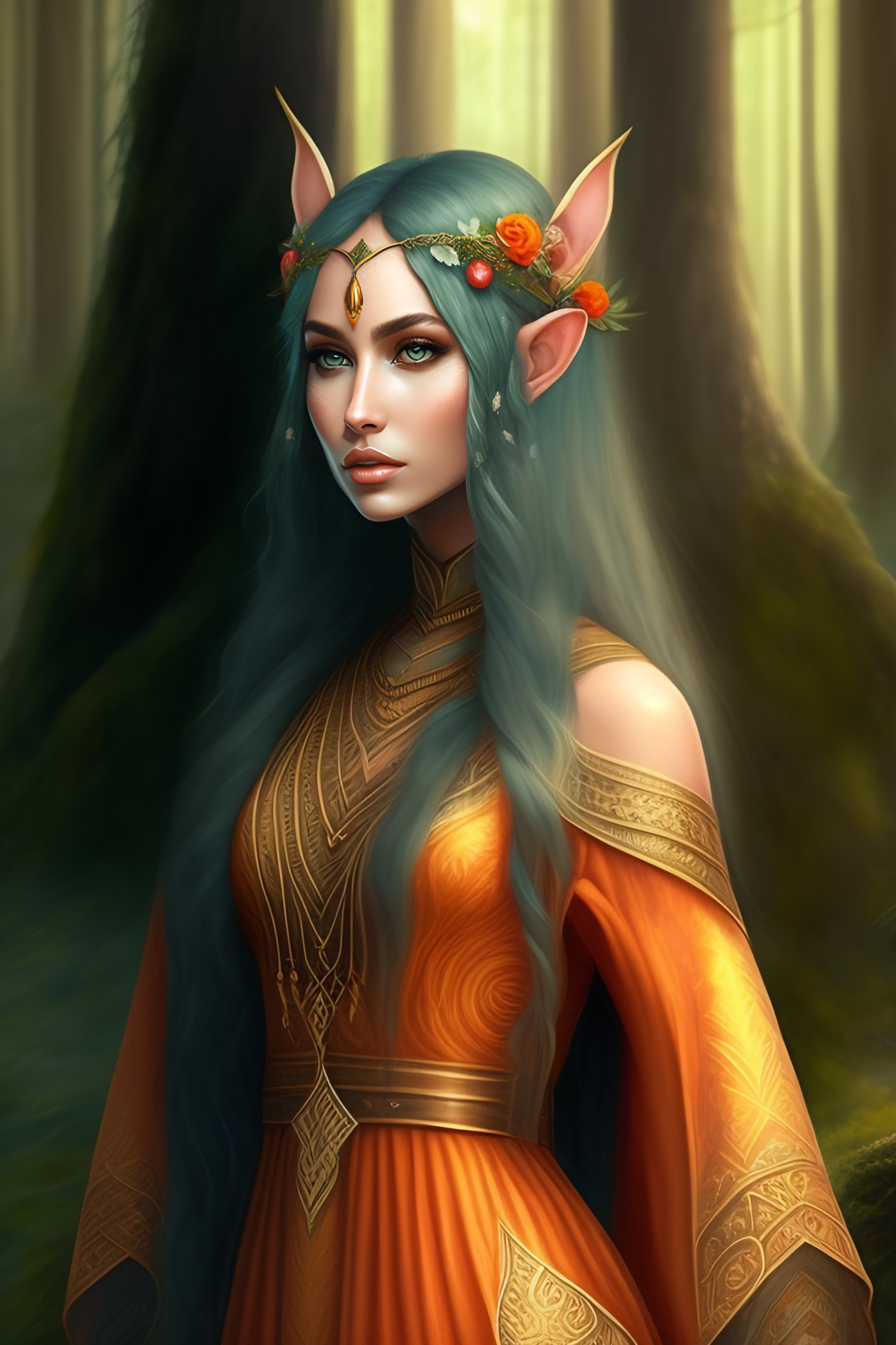 Lexica Forest Elf Dress Concept Artp