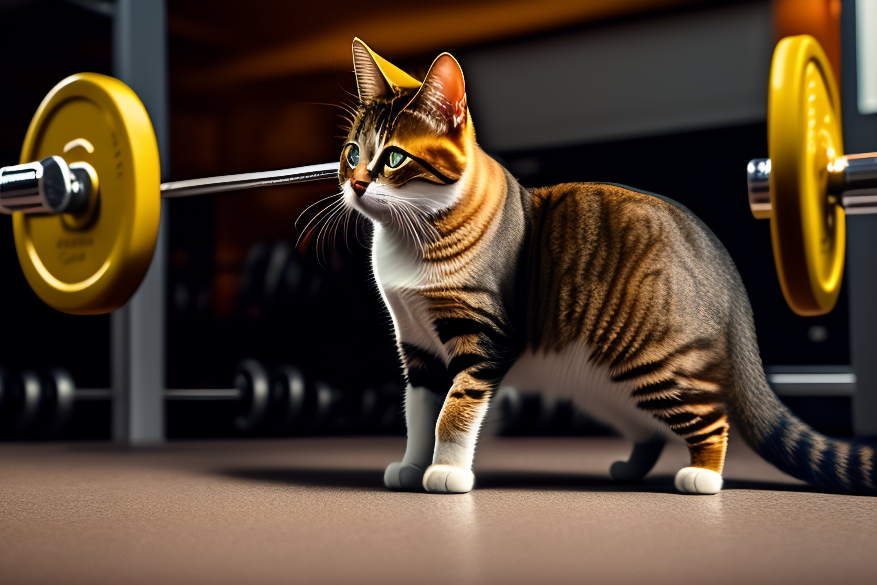 Lexica - Cat bodybuilder