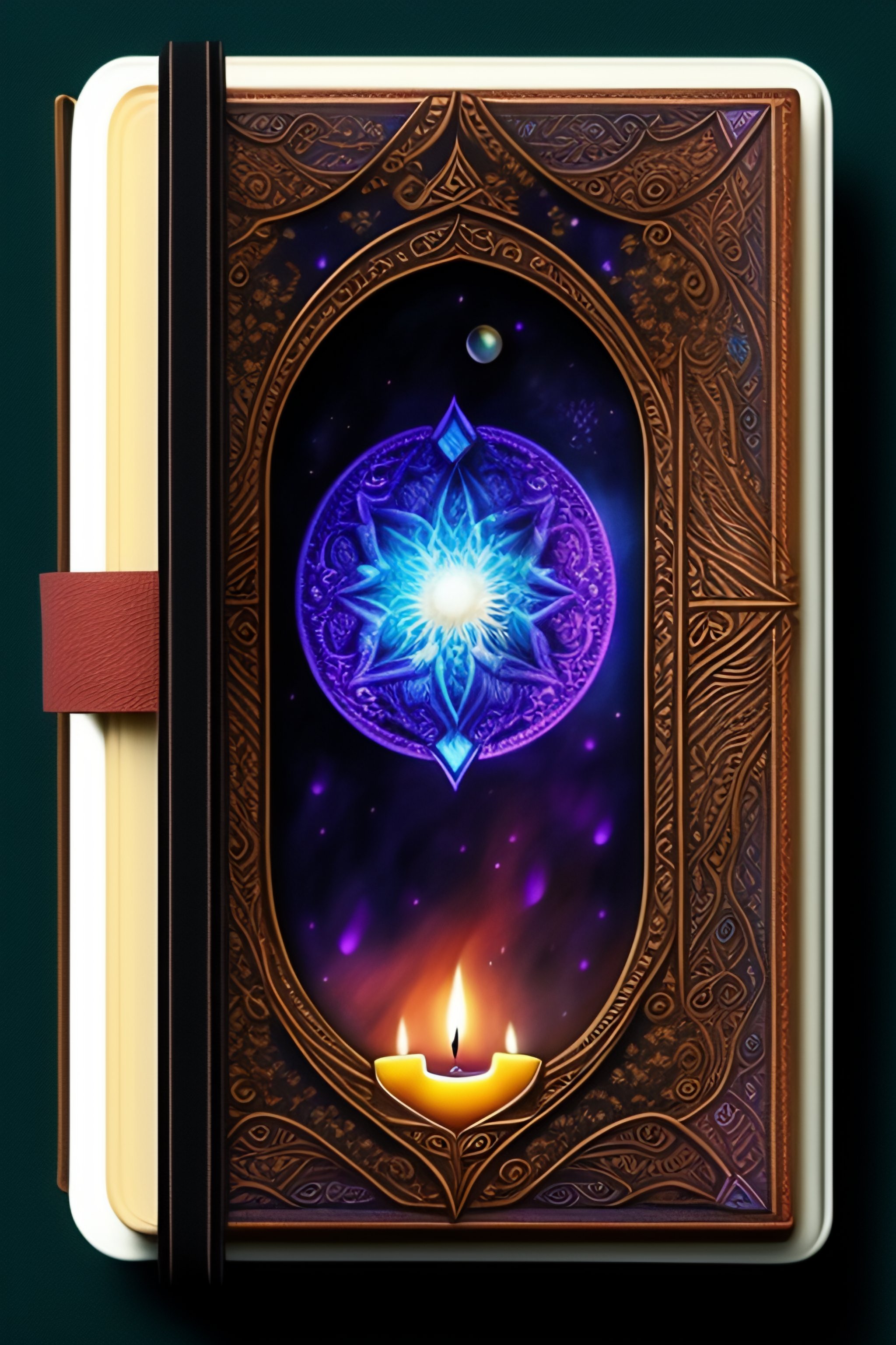 Lexica - Front view, Generate an image of a Book of Shadows themed ...