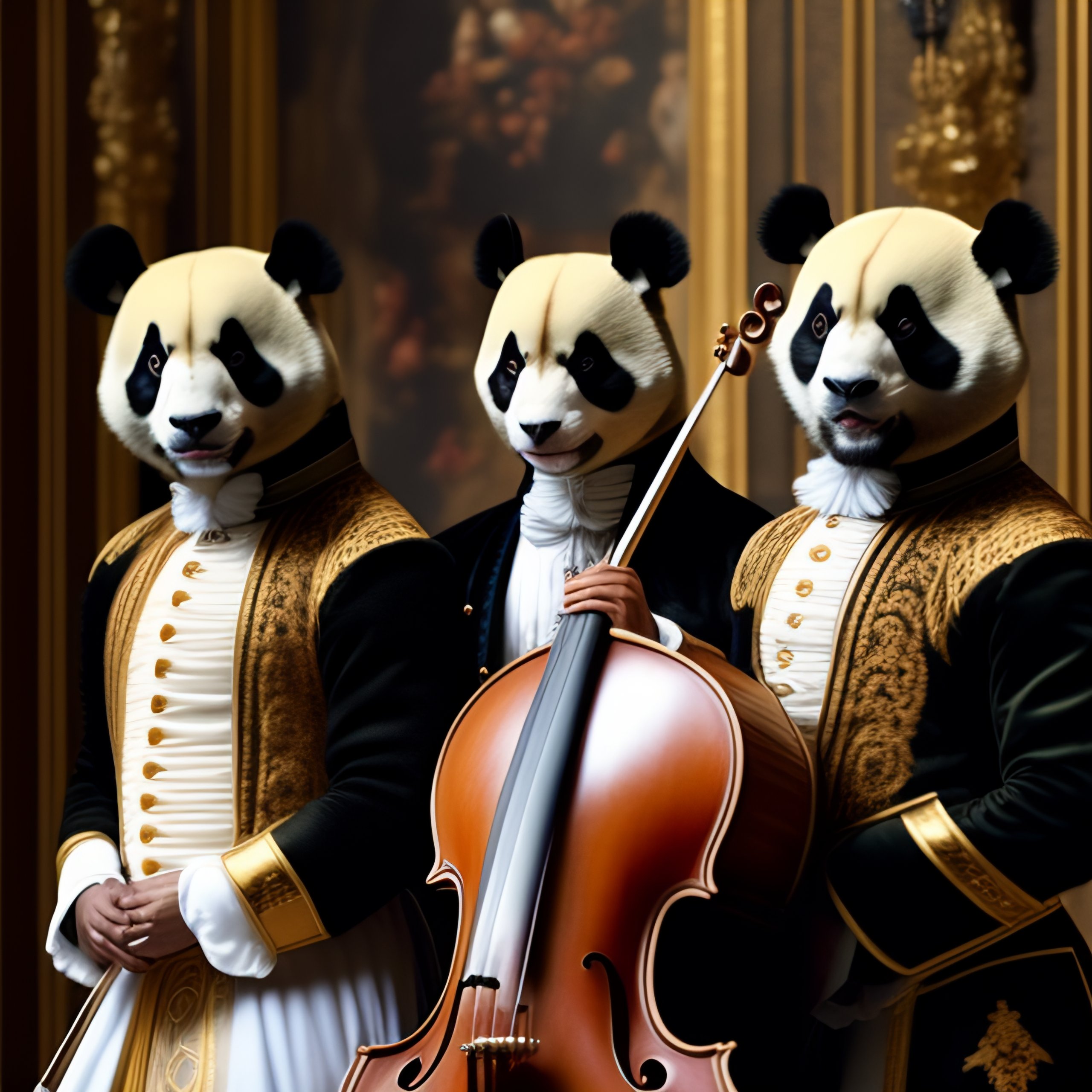 Lexica - A trio of panda musicians, in a metaphysical space inspired by ...