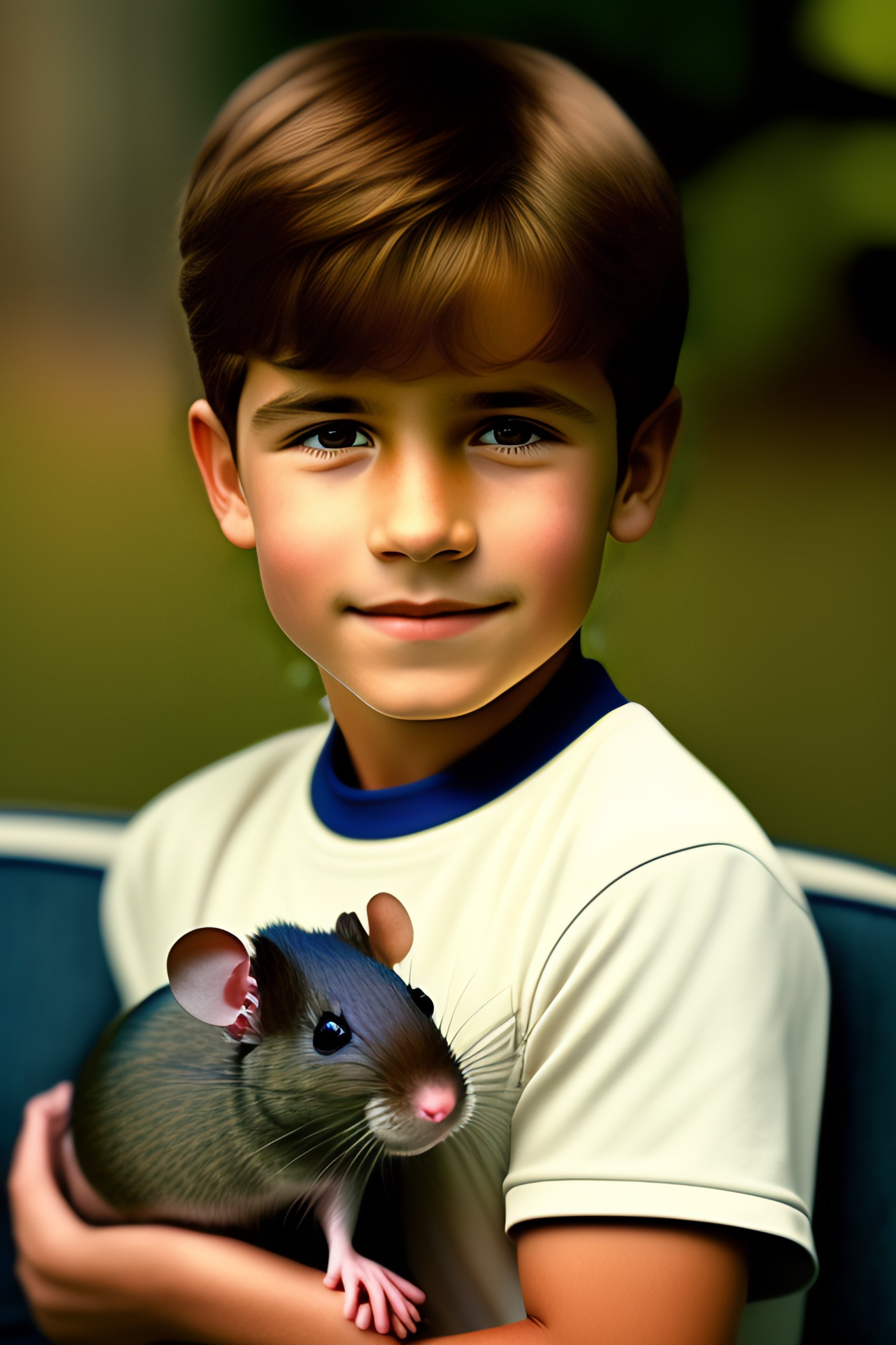 Lexica - Boy with pet rat