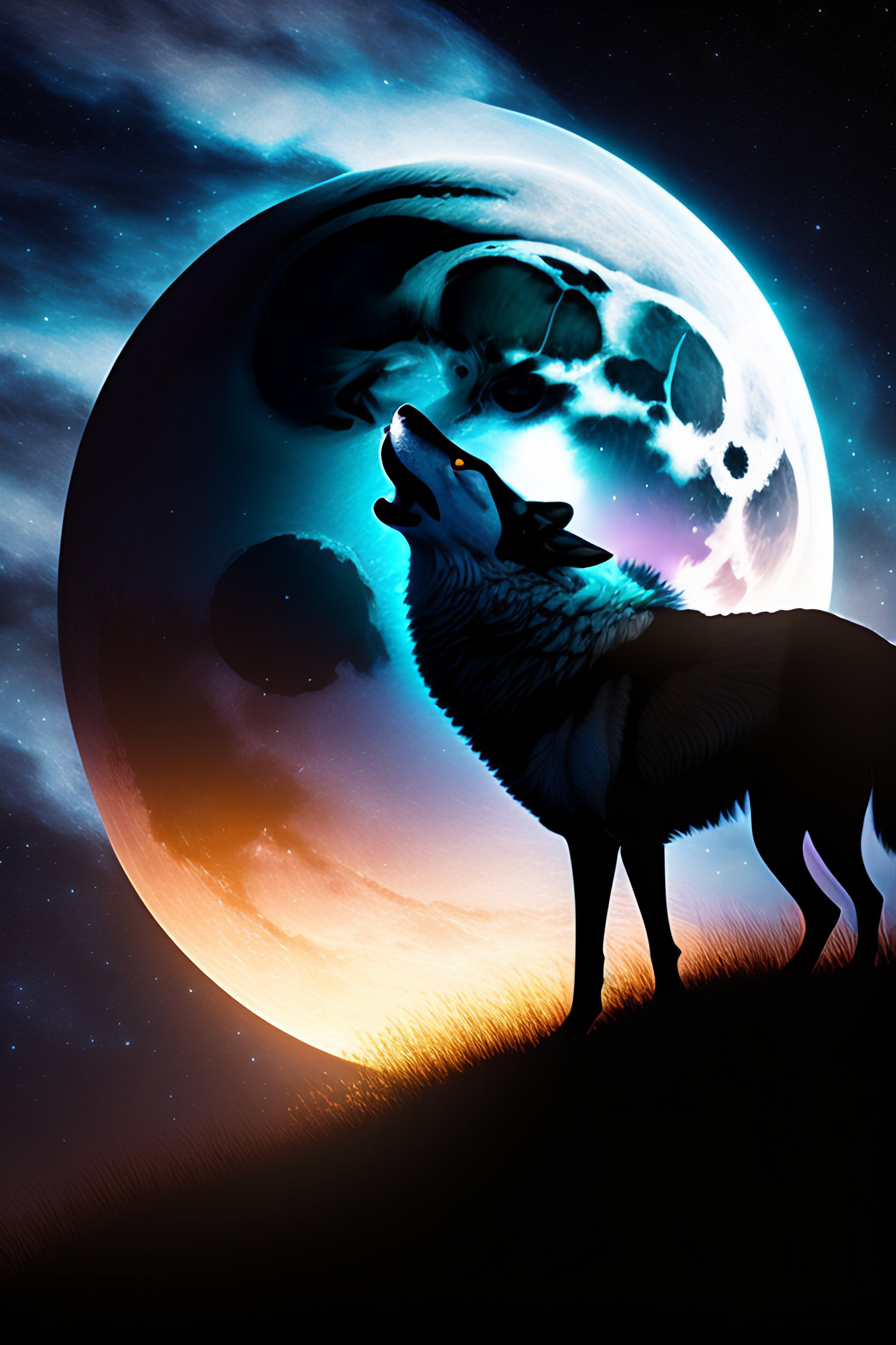 Lexica - Wolf moon dark night stars