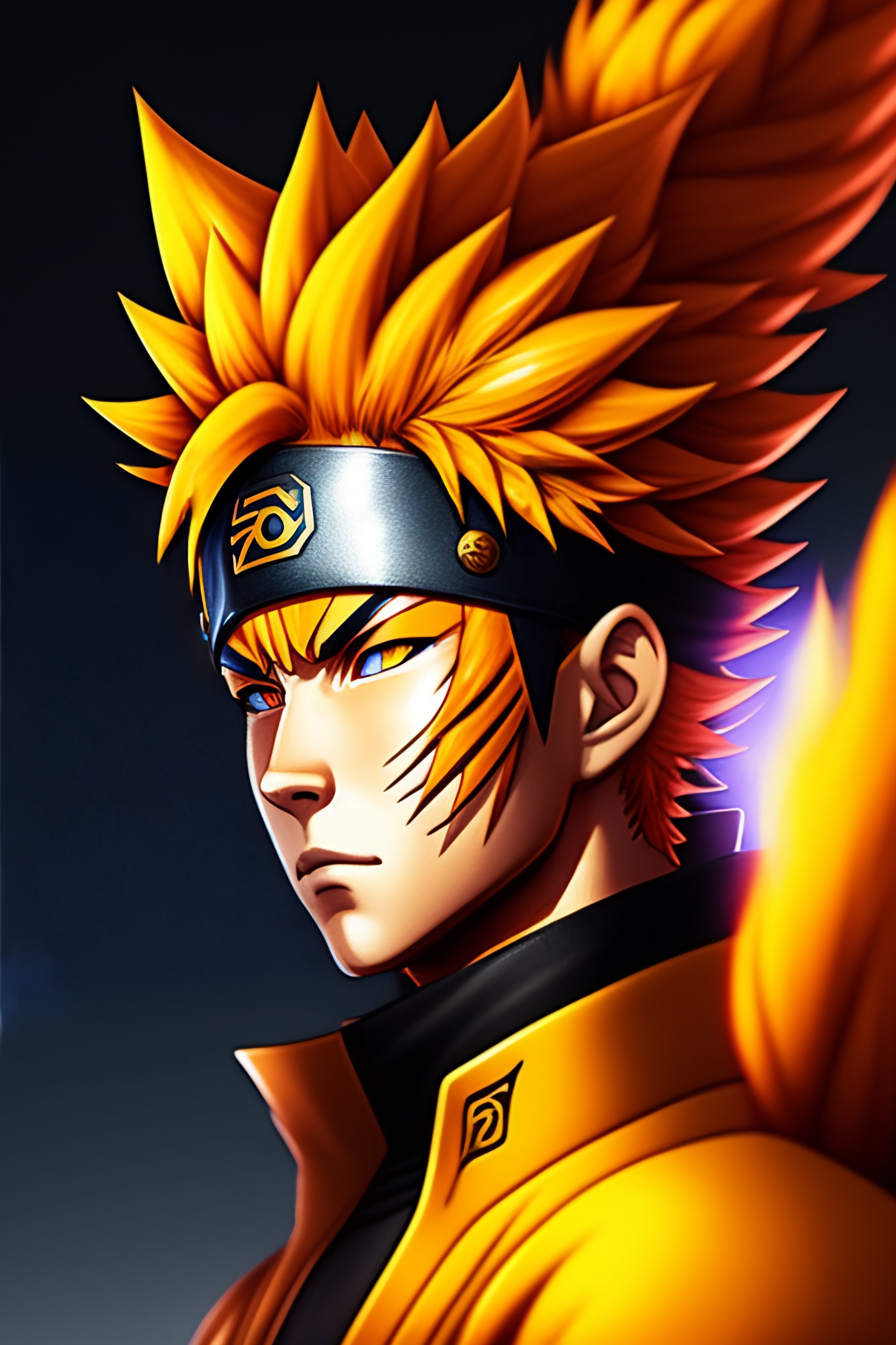 Lexica - Portrait of naruto uzumaki in nine tails mode