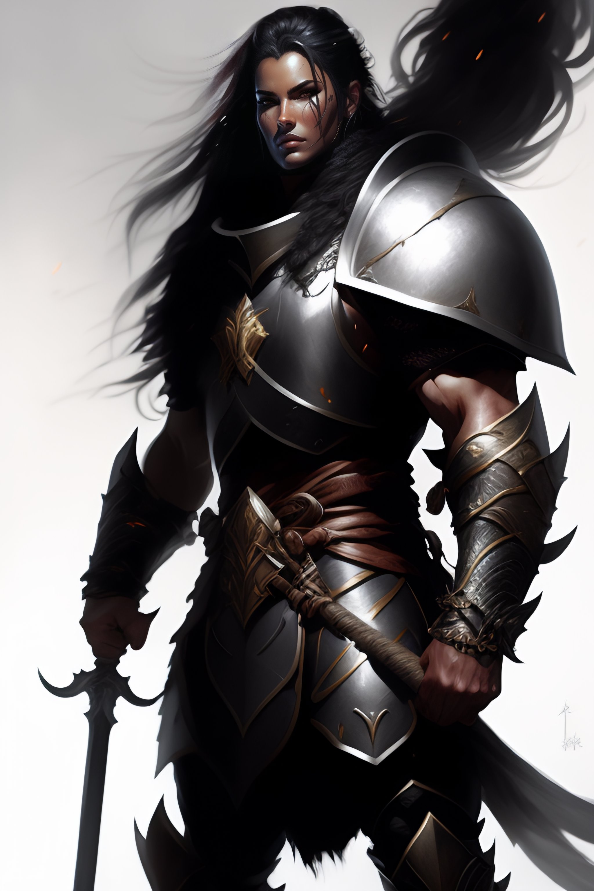 Lexica - Pencil drawing warior drawing artstation warrior white ...