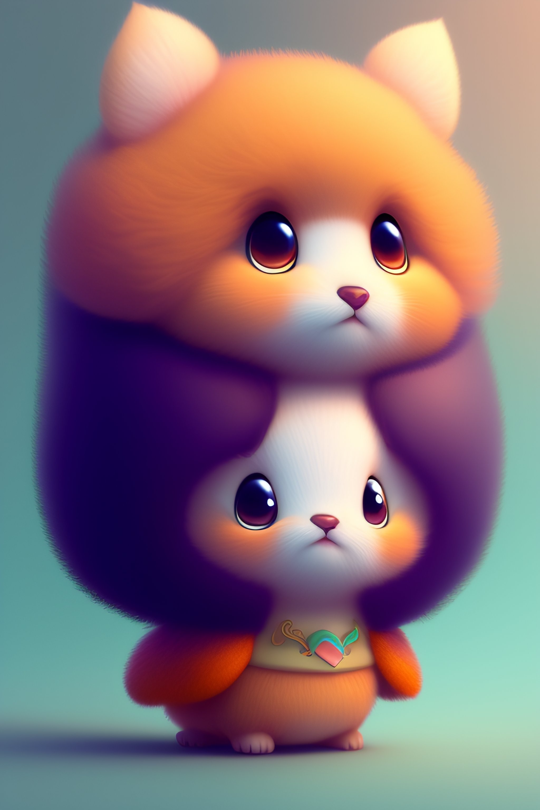 Lexica - Cute and adorable cartoon fluffy baby rhea, fantasy, dreamlike ...