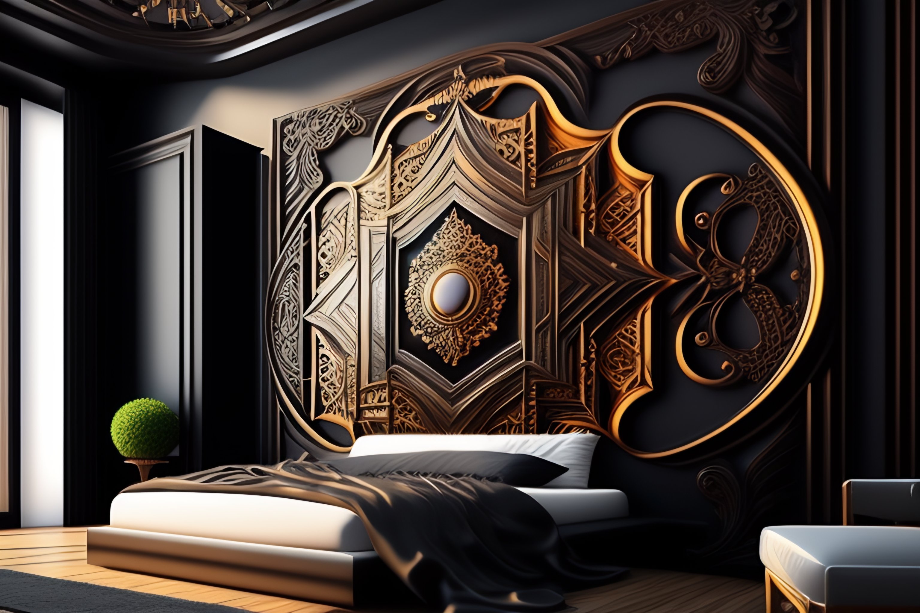 Lexica - 3d abstract gothic wall art