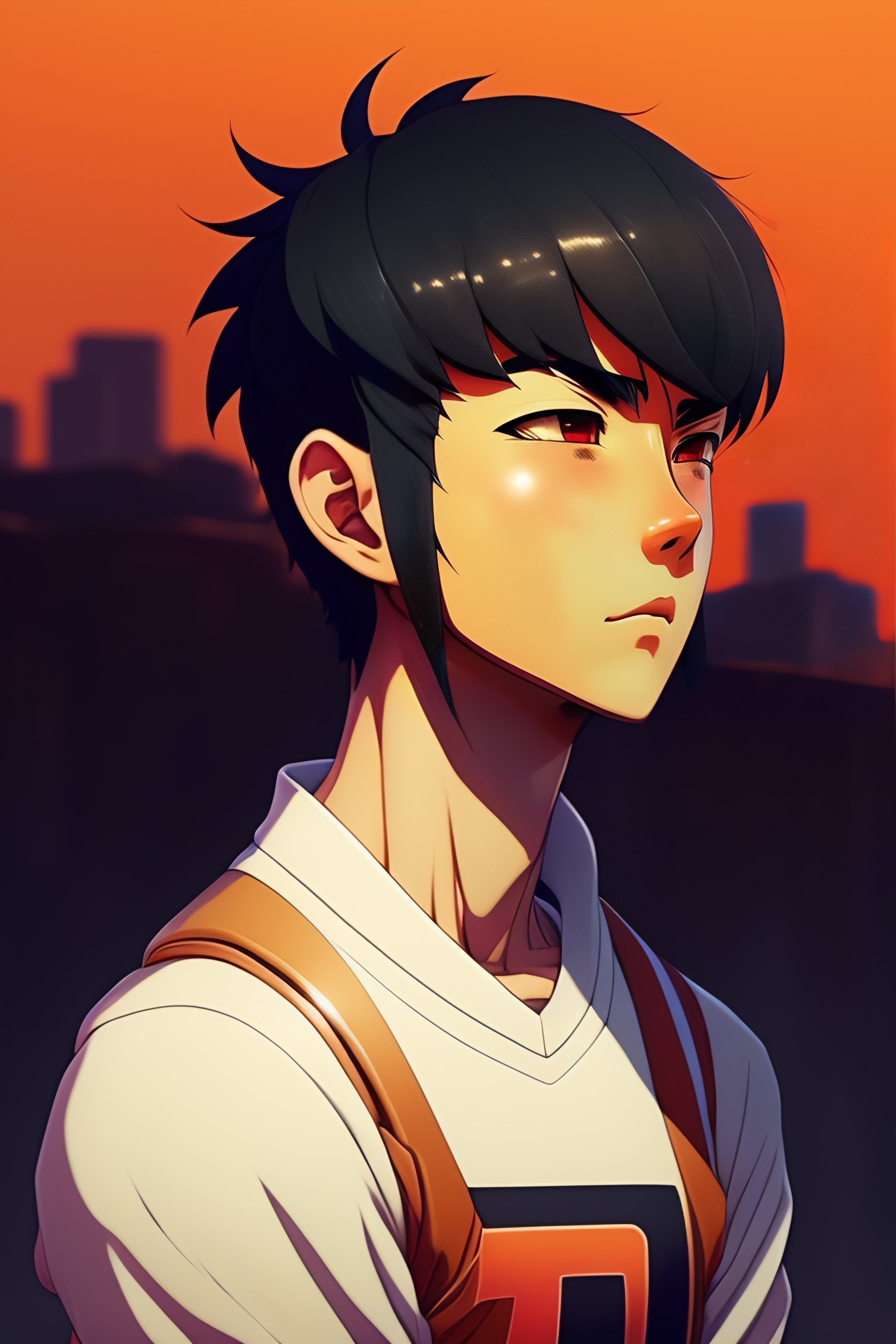 Lexica - Character portrait of a young man, handsome face, large eyes ...