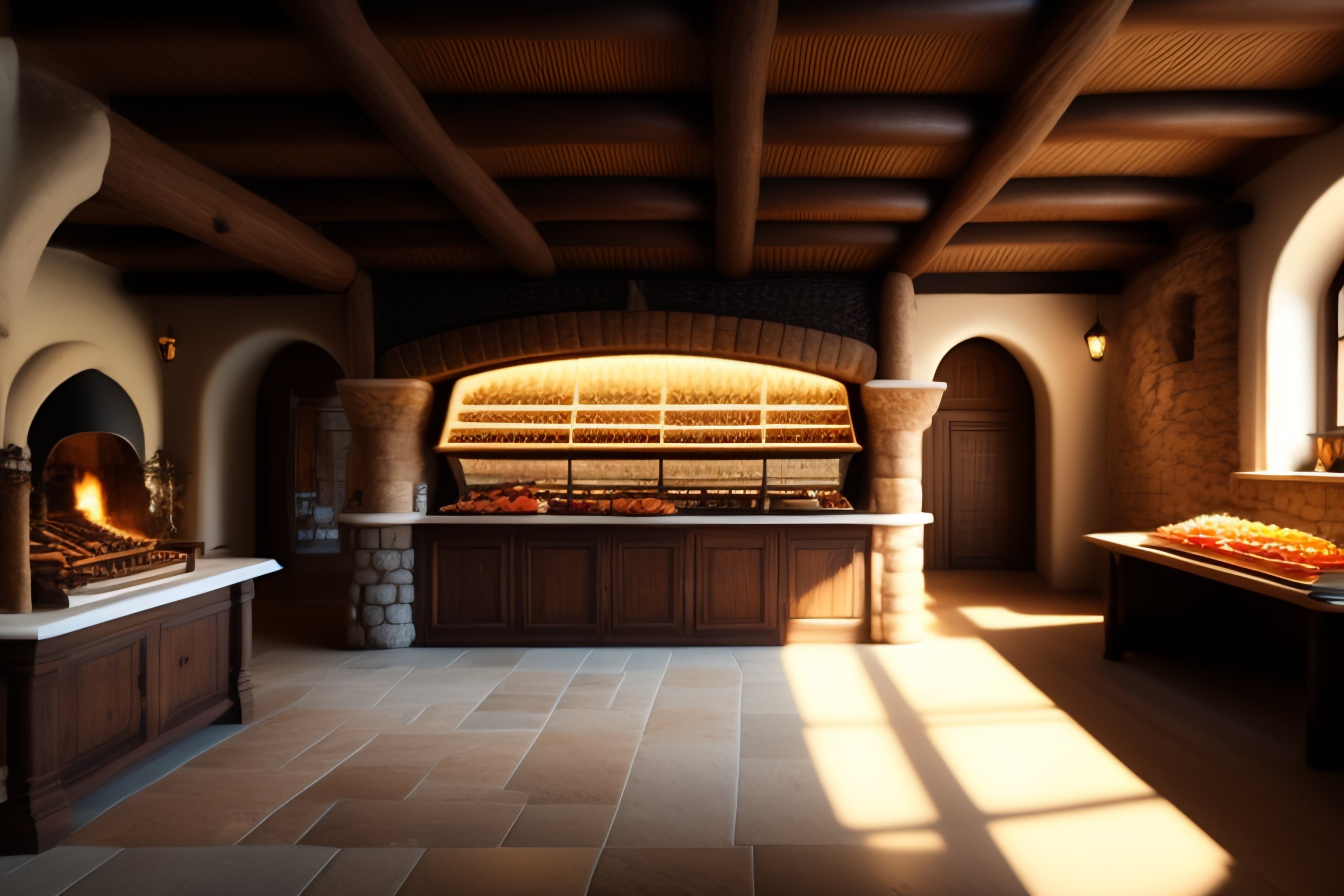 Lexica - A picture of the inside of a renaissance era bakery with a ...