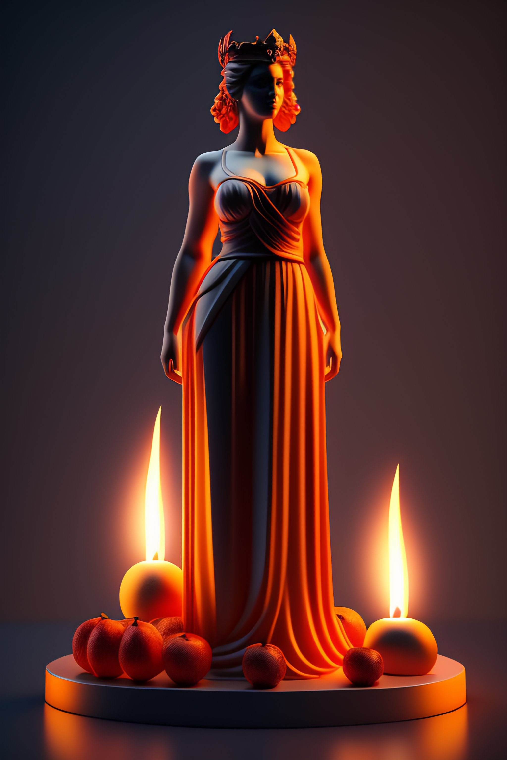 Lexica - Epicurean greek goddess full character art in blender 3d using ...