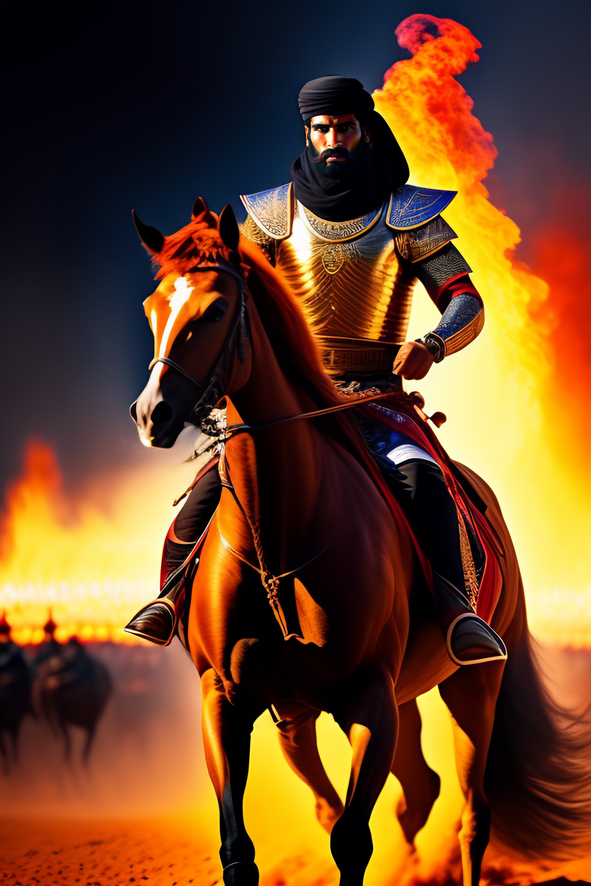 Lexica - Palestinian warrior,arabic warrior,1000,epic, 50mm lense,life ...