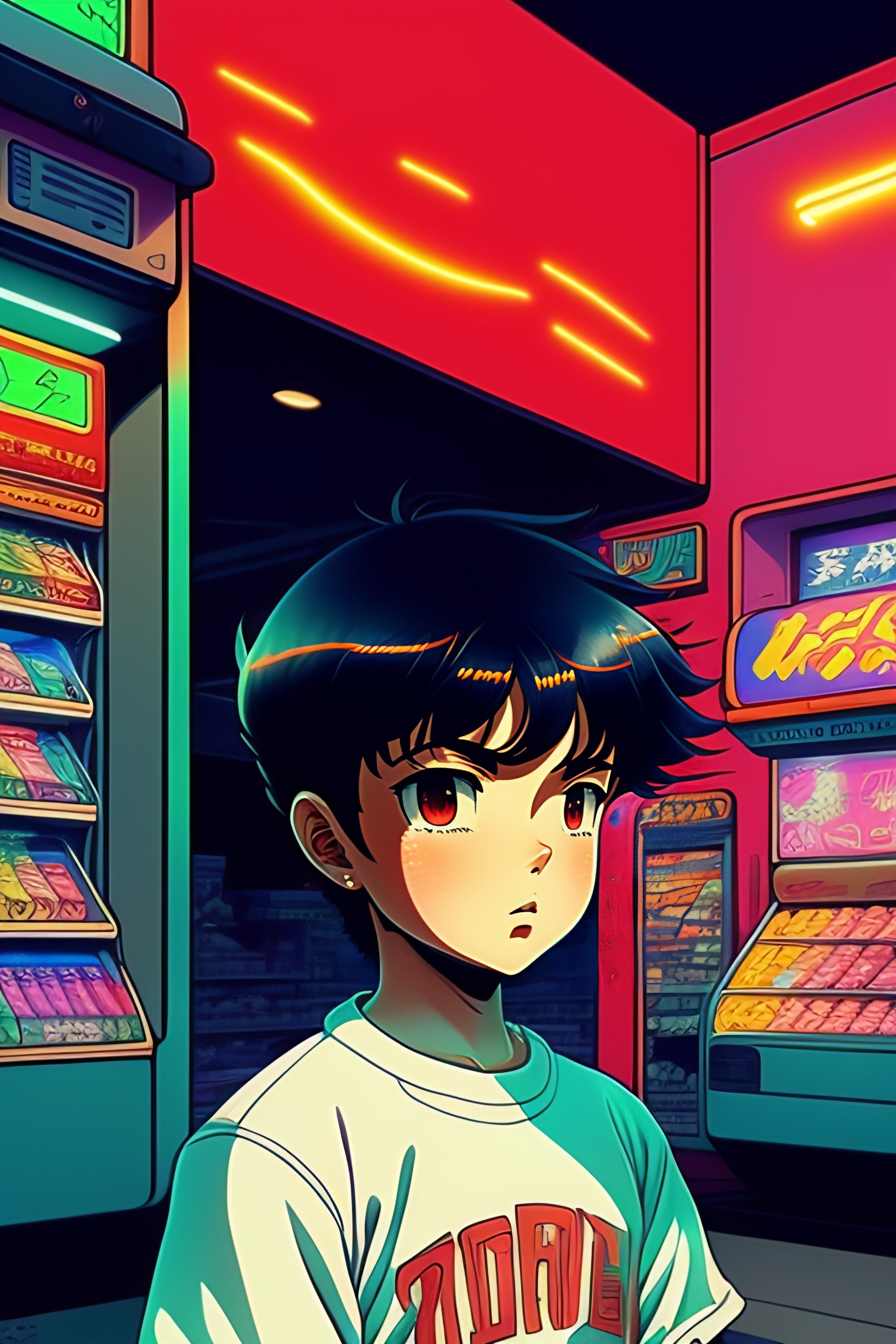 Lexica - Boy in the style of 90's vintage anime, surrealism, akira ...