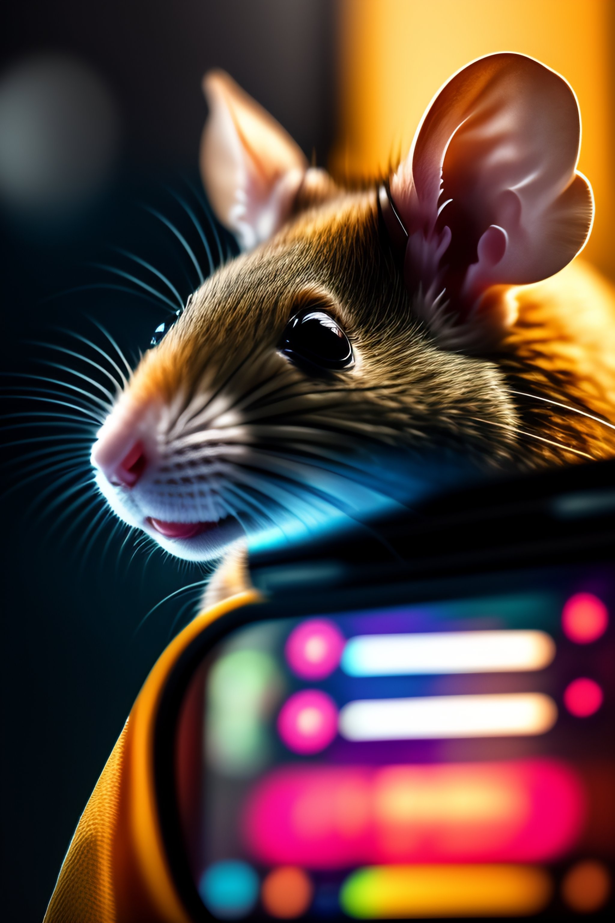 Lexica - A rat streaming in twitch with an adidas outfit on, high quality