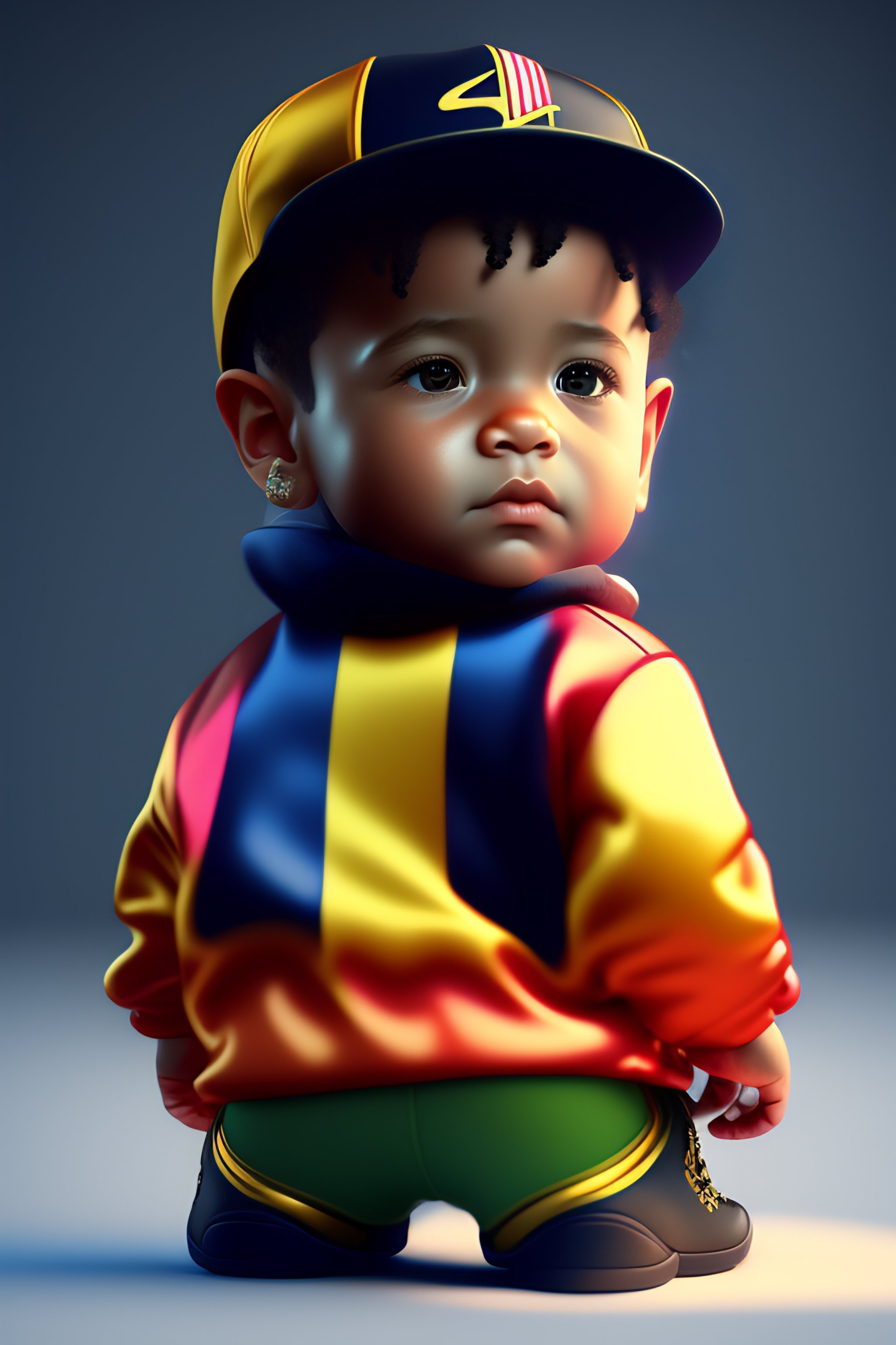 Lexica - Baby neymar, moonwalker, render, rembrandt, cgsociety ...
