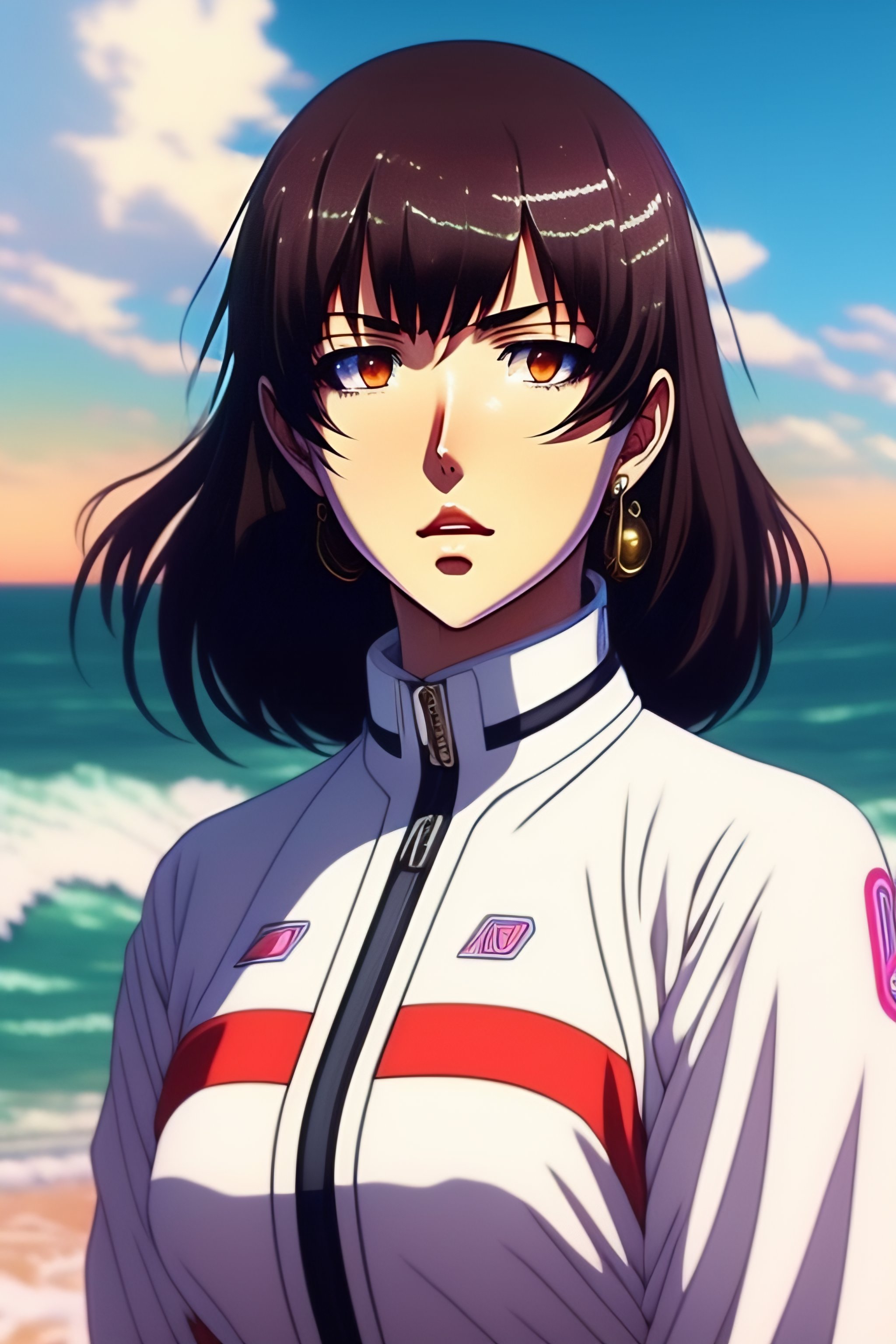 Lexica - 90s anime vintage cute shy mikasa Ackerman with shiny dark ...