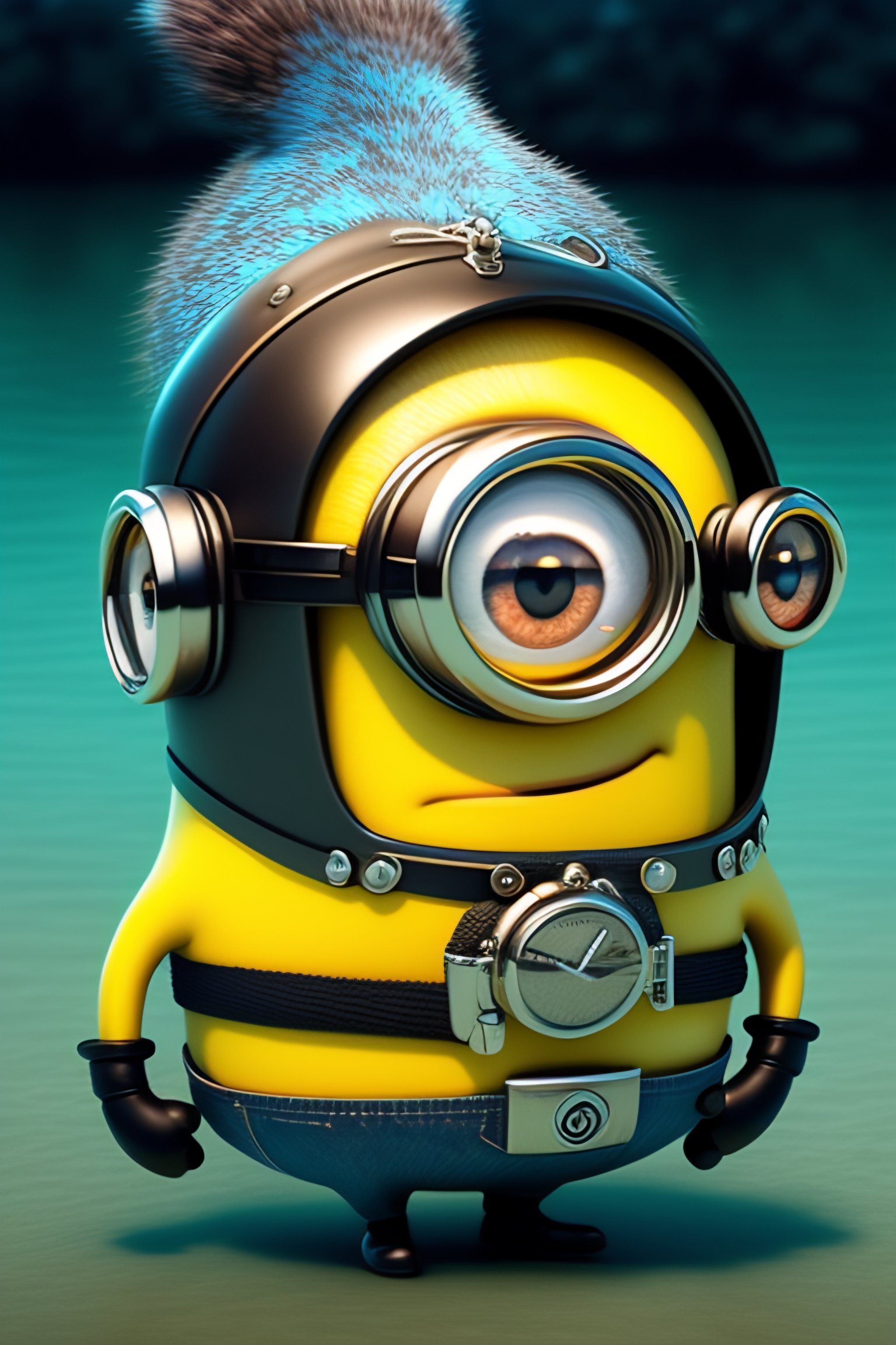 Lexica - Minions , Crazy raccoon in a diving suit