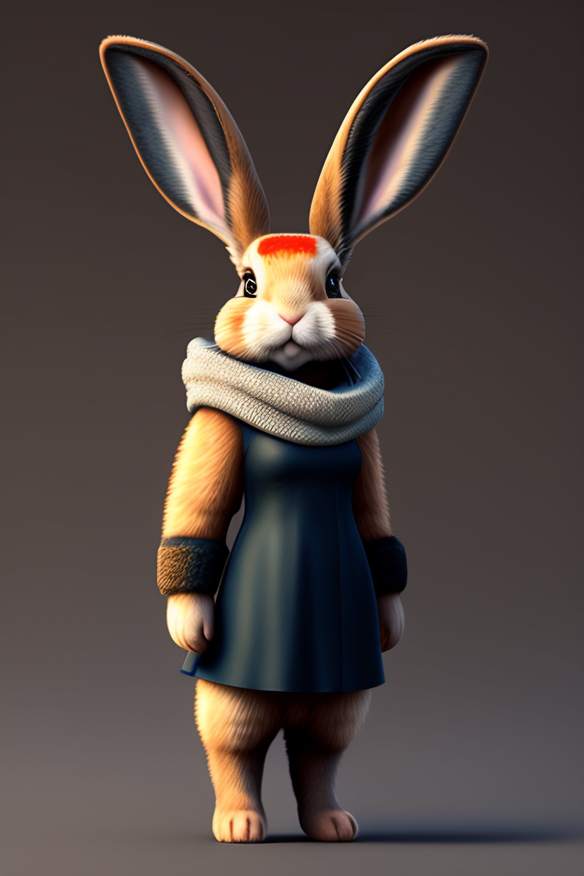 Lexica - Female proportion anthro bunny