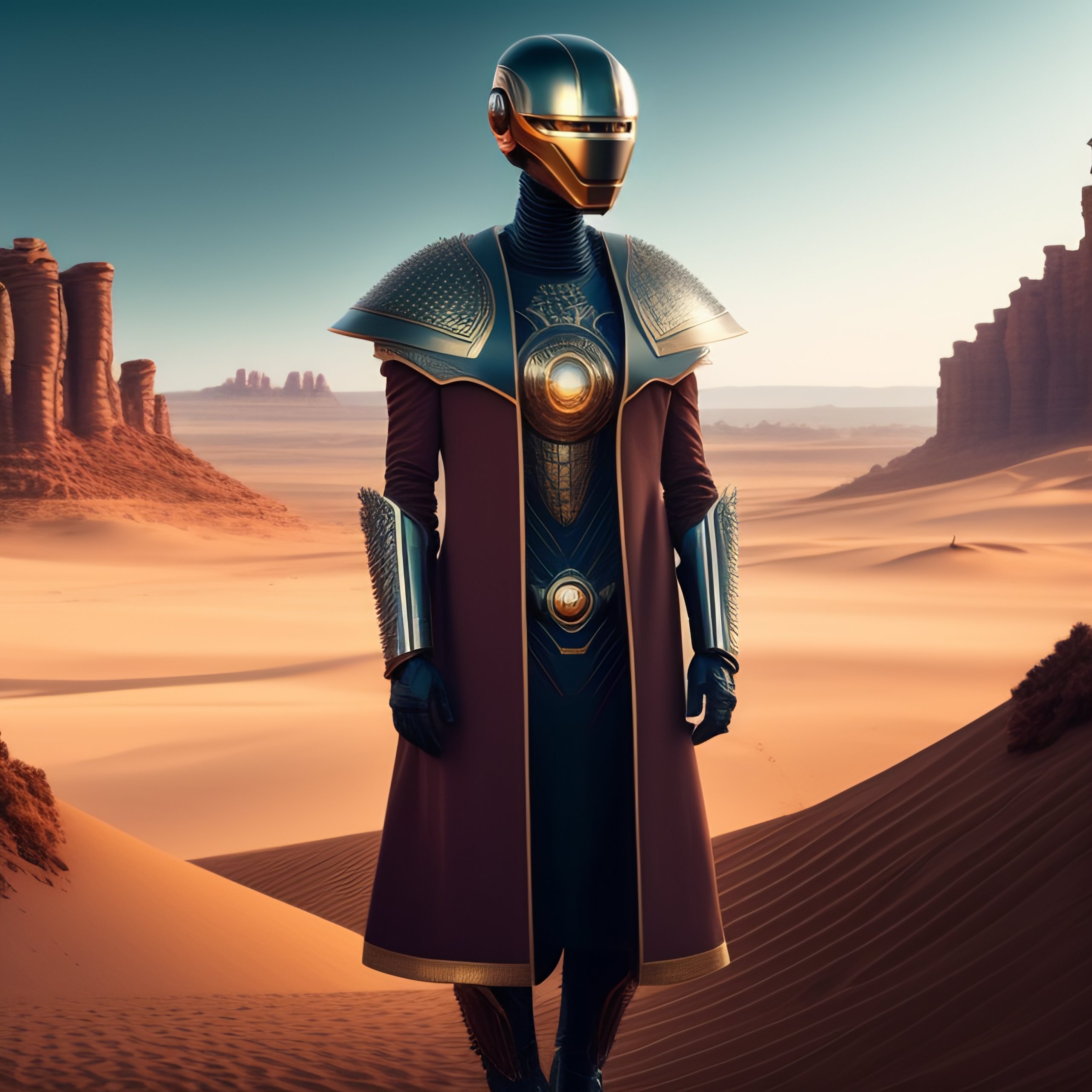 Lexica - A robot IA intelligence, ex machina, dressed like a wizard ...