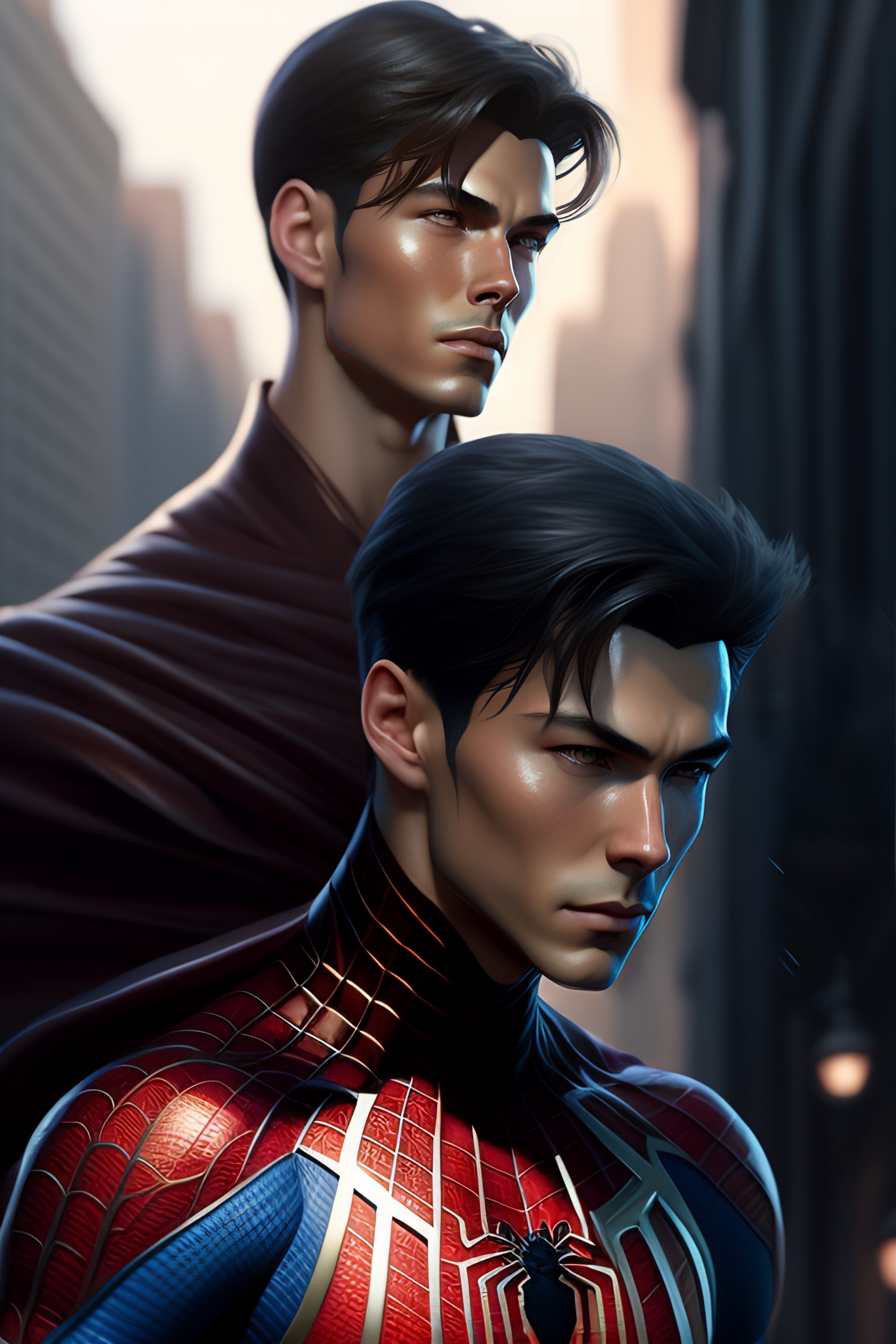 Lexica - Spider man art, highly detailed, complete body composition, by ...