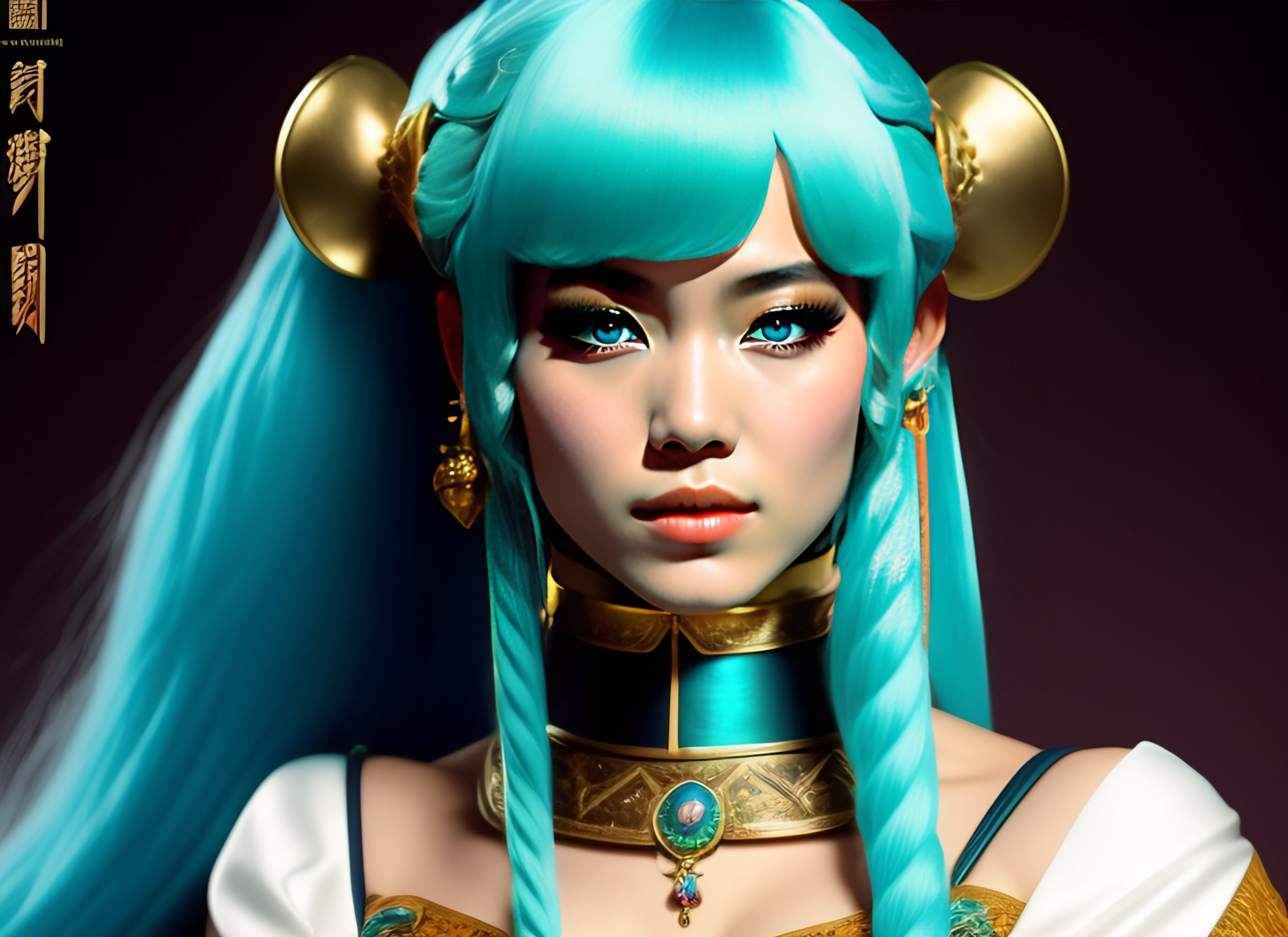 Lexica - Hatsune Miku, 80s dark fantasy film, medieval, pin-up