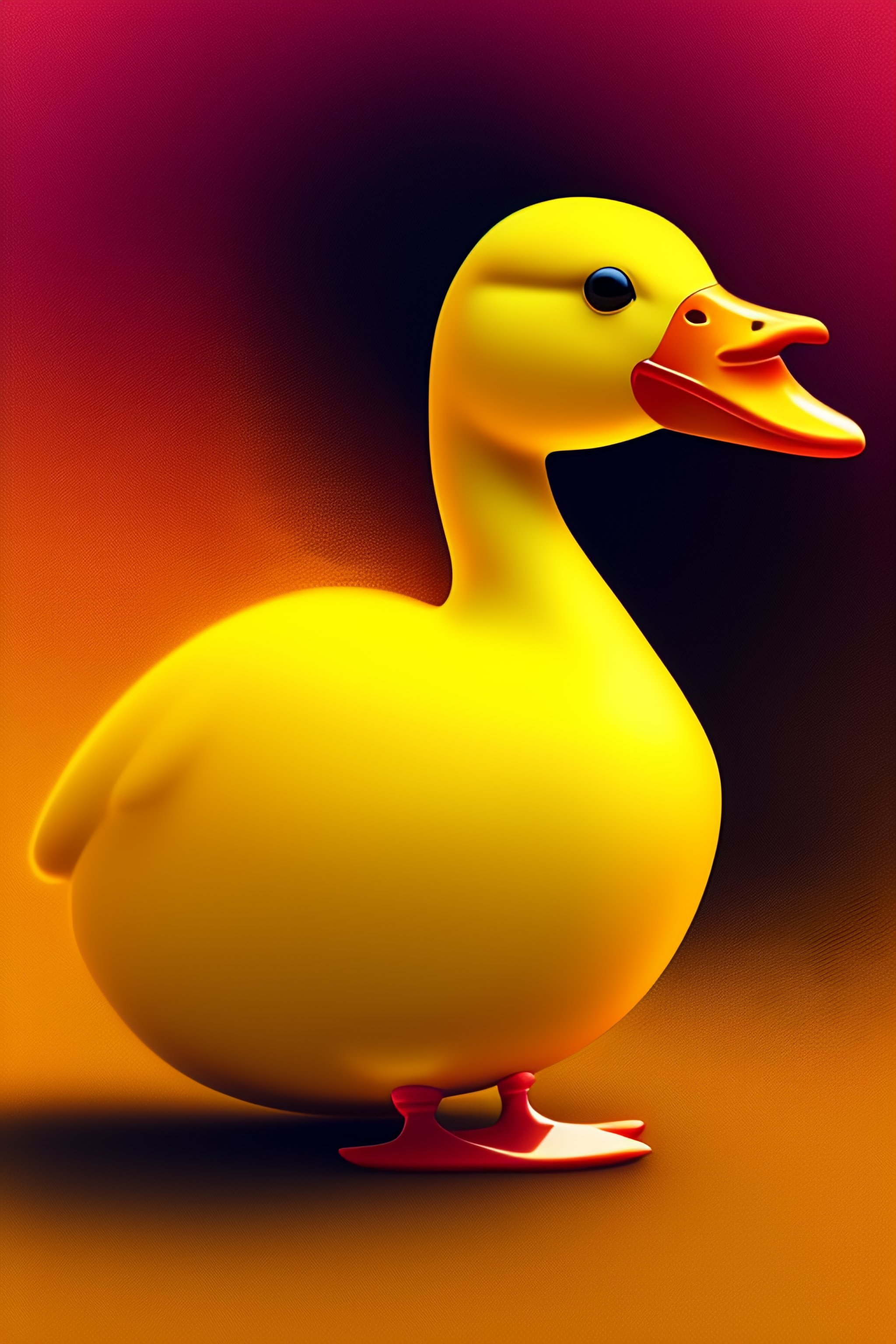 Lexica - Yellow duck 🎮, digital art