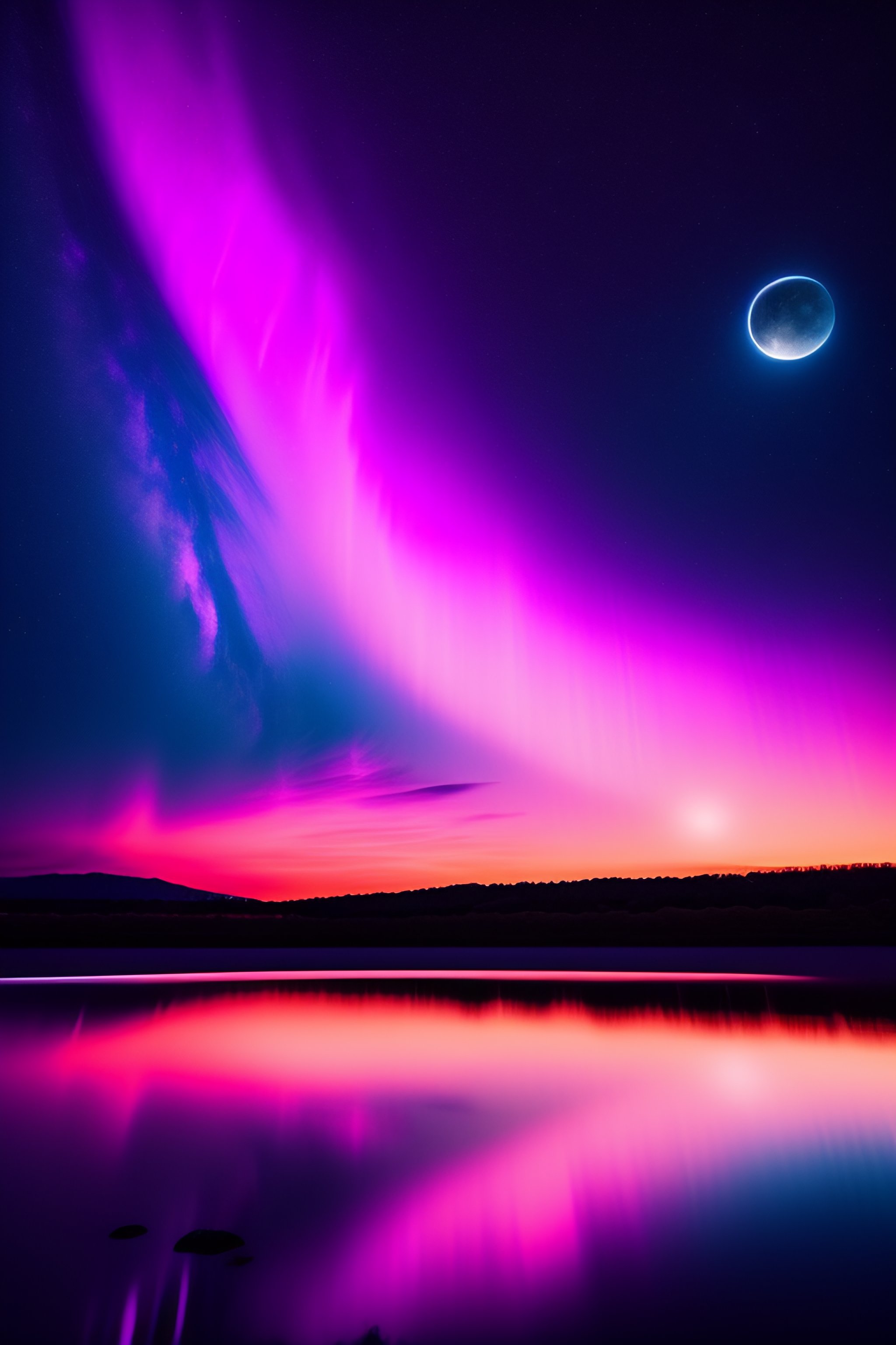 Lexica - Pink night sky