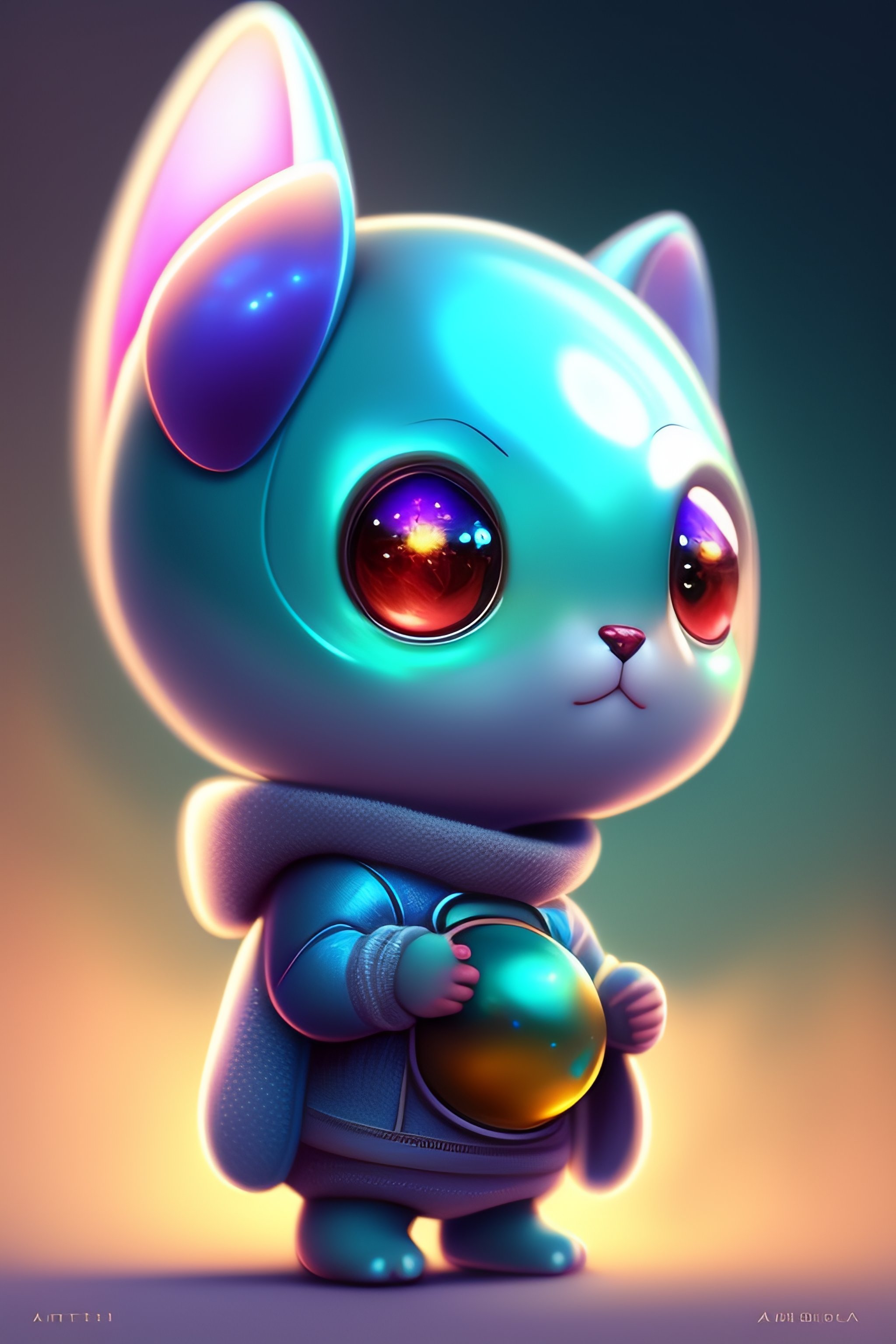 Lexica - Cute and adorable cartoon alien baby, fantasy, dreamlike ...