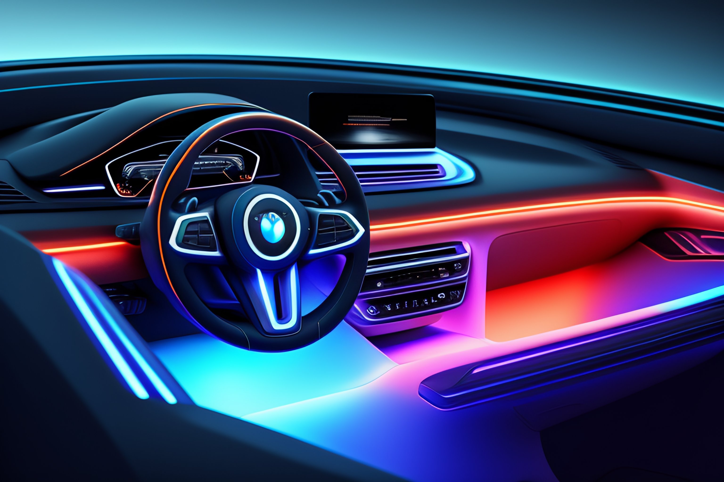 Lexica - BMW glowing LED steering wheel