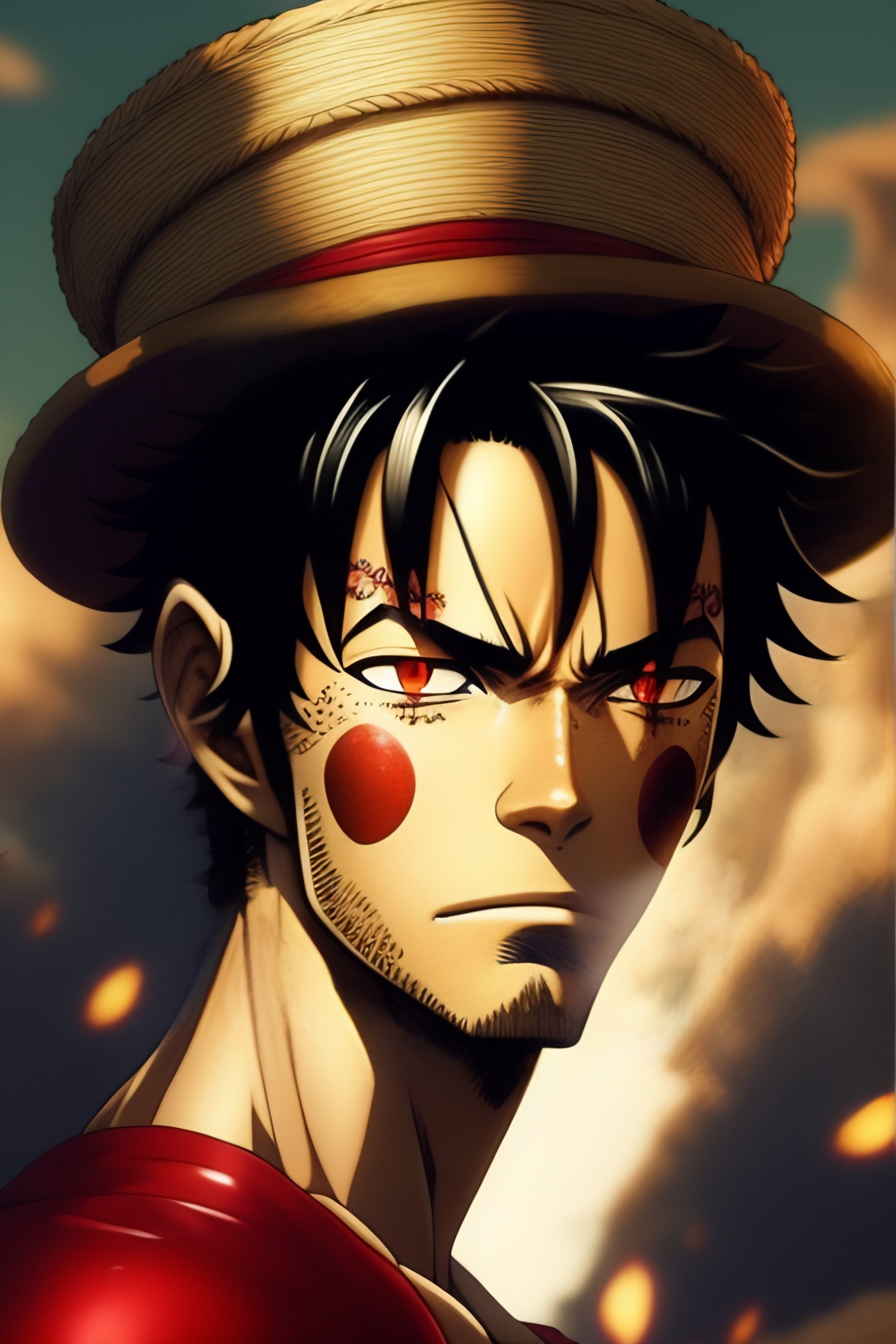 Lexica - Luffy au chapeaux de paille sur le vogue merry avec ses nakama