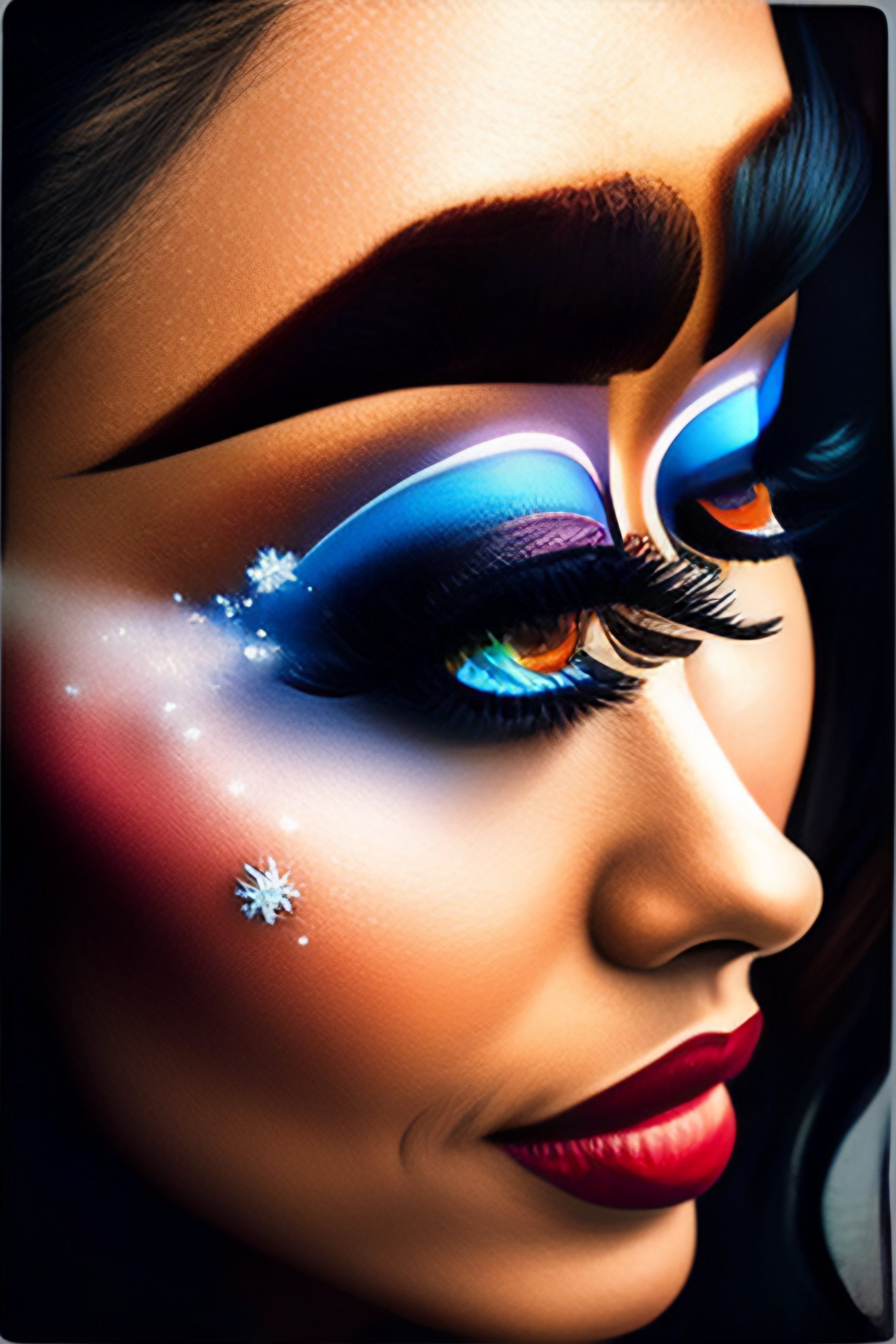 Lexica - Snowflakes on eyelashes