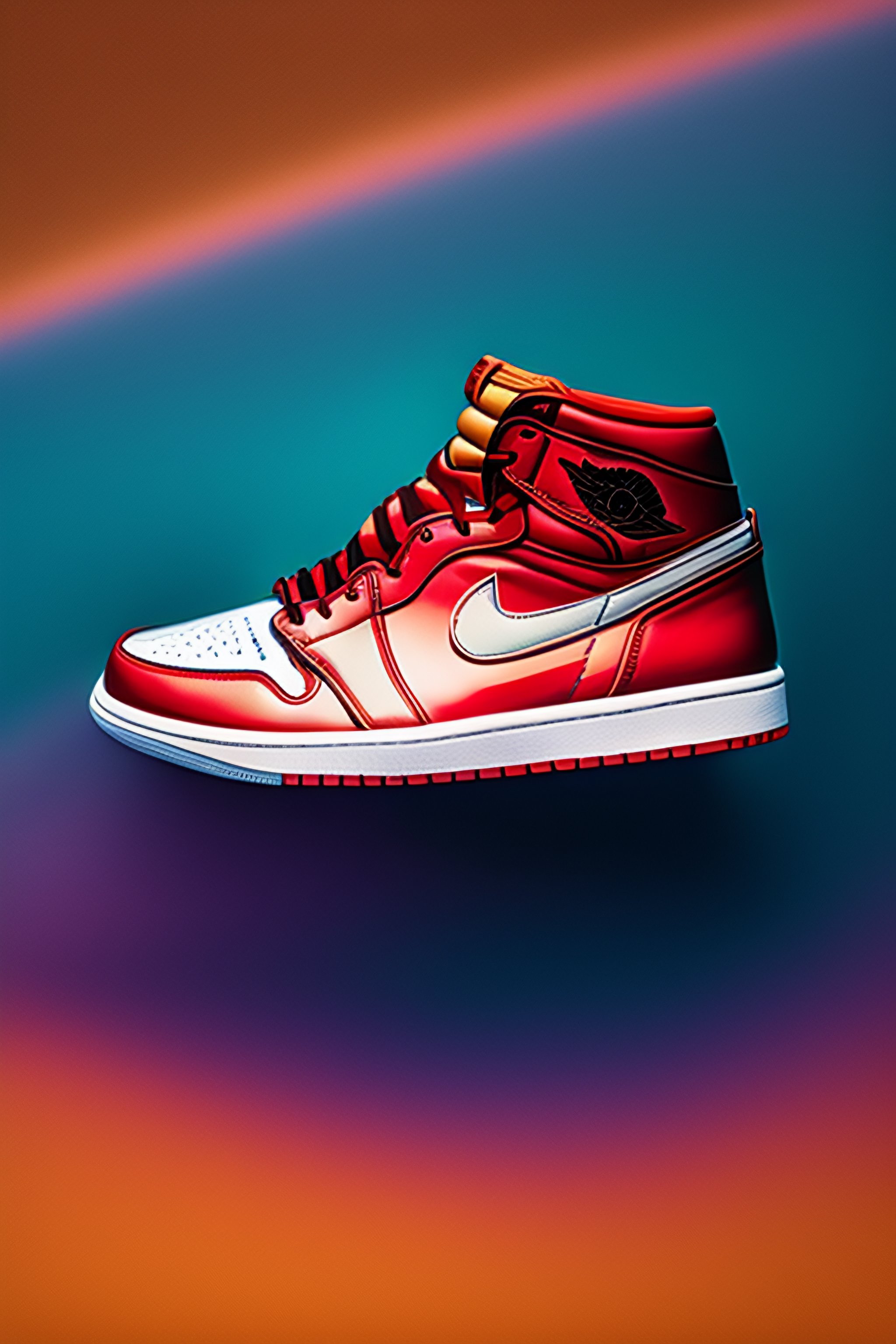 Lexica - Nike jordan 1 "chicago" colorway, pink cloud background
