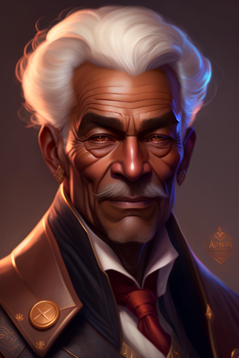 Lexica - Portrait of old mage man brown skin, wrinkly, old, boils ...