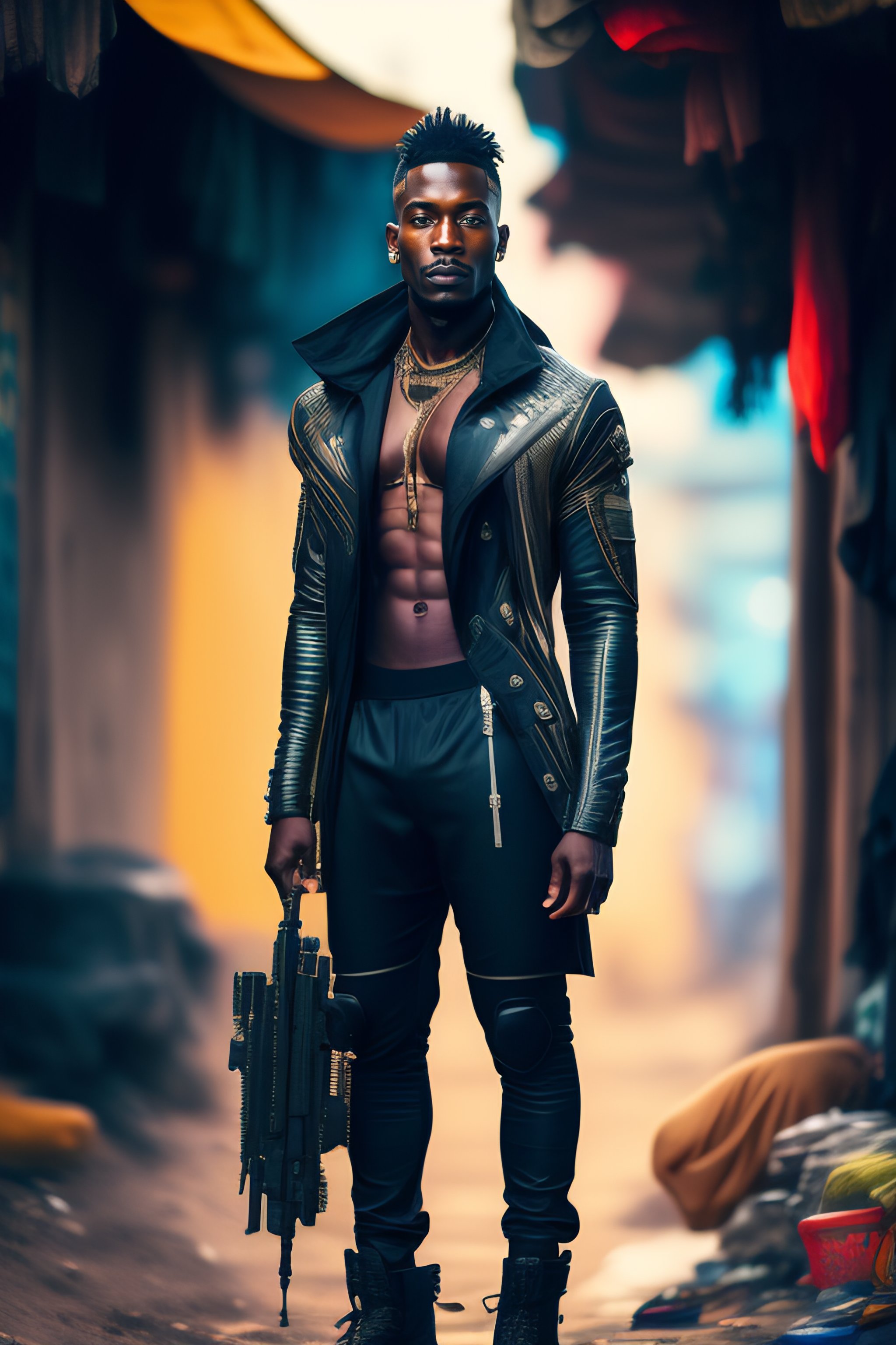 Male Cyberpunk Fashion