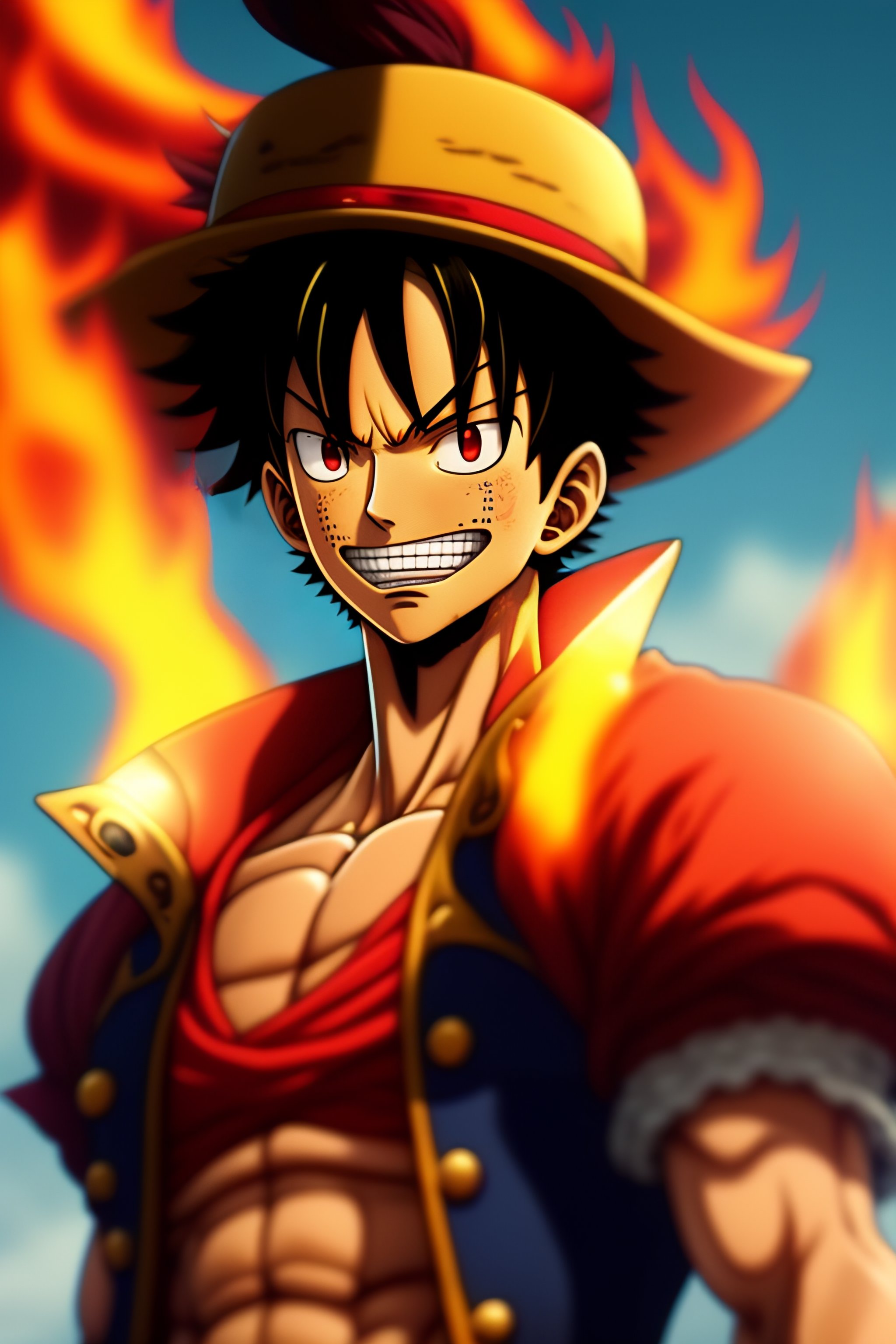 Lexica - Luffy as fire