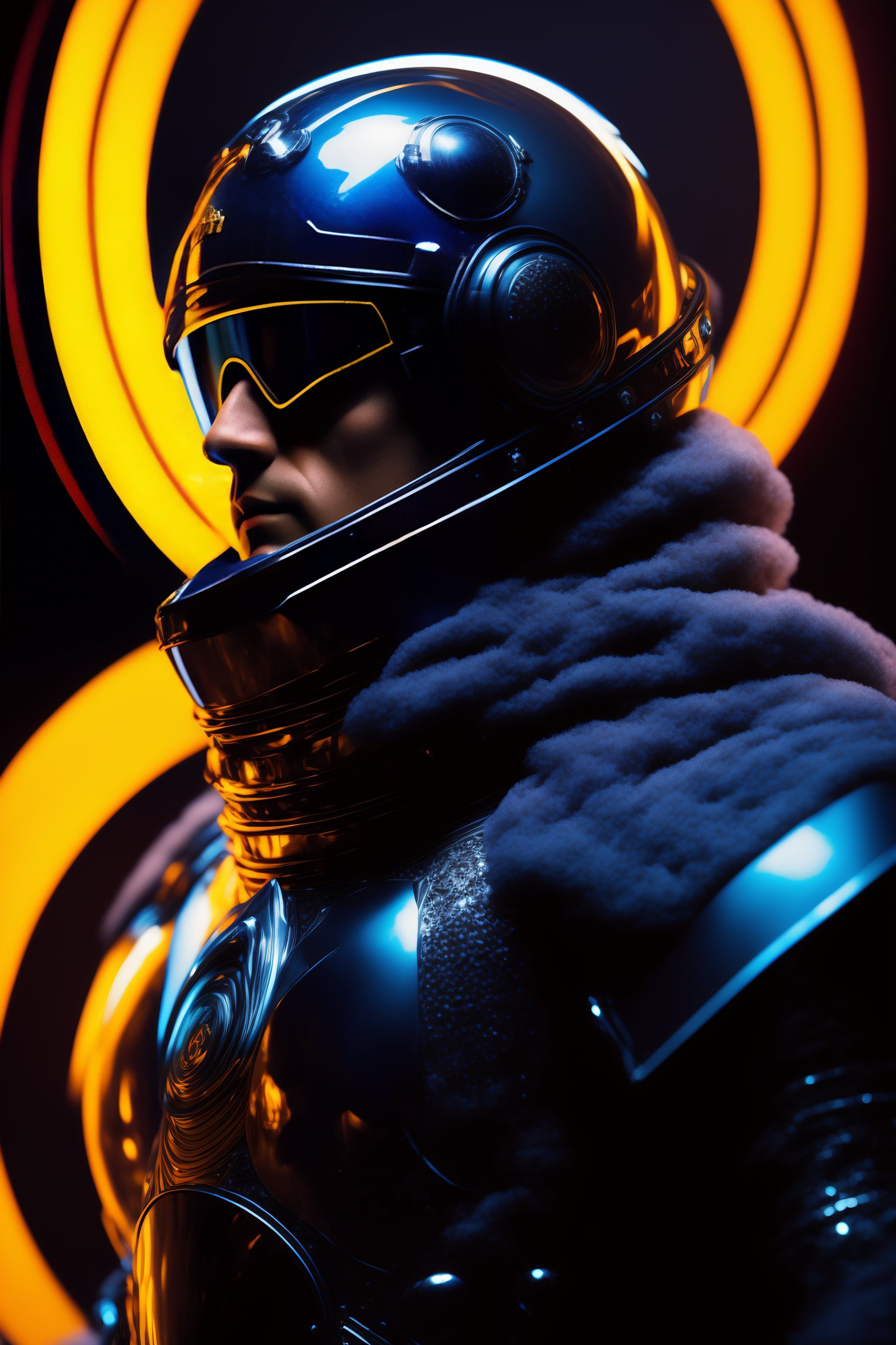 Lexica - Space Roman soldier in dark void underwater - complex and ...