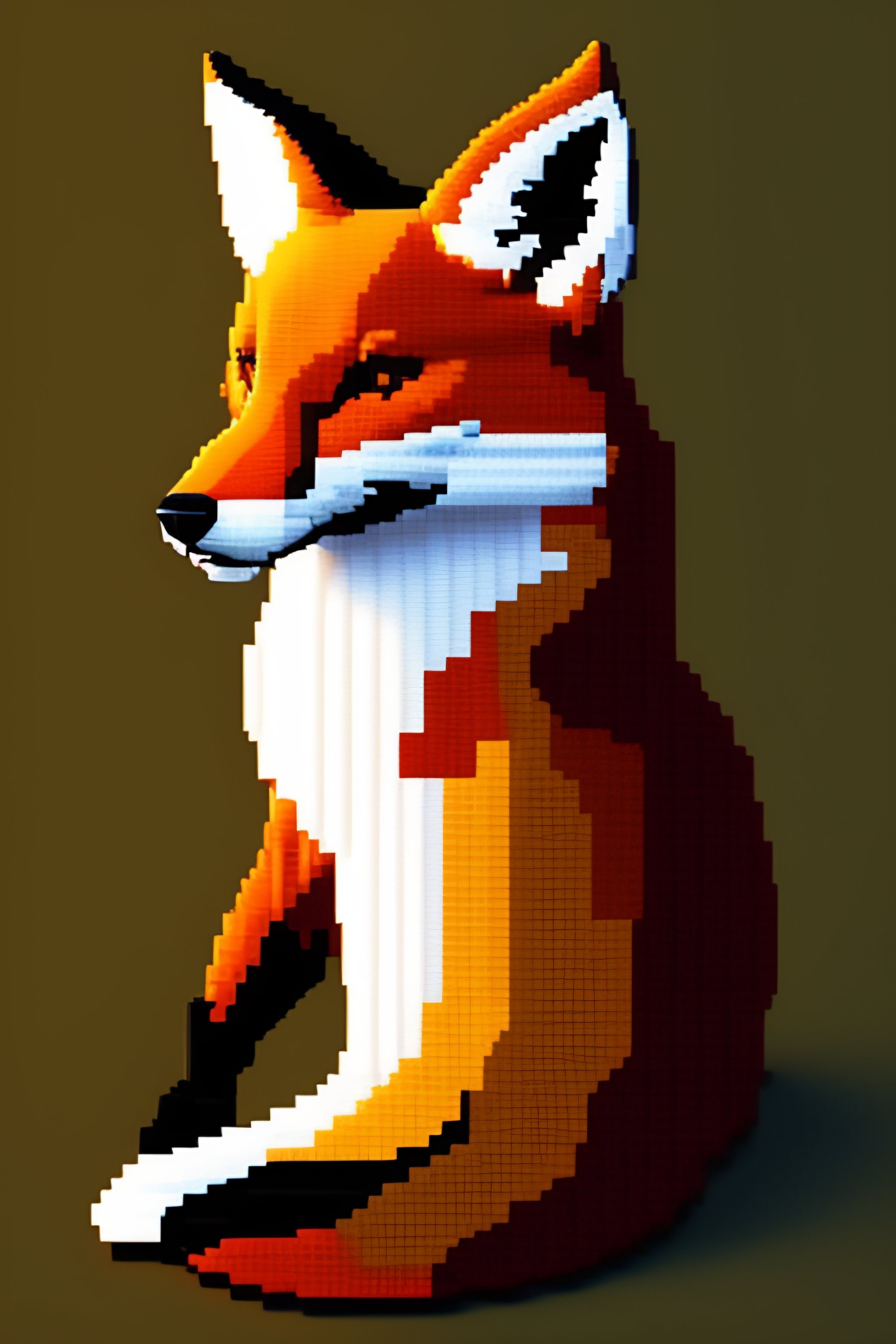 Lexica - Pixel art of a humanoid fox 16x16
