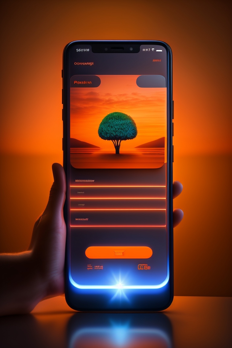 Lexica - A realistic phone large focus in a hand, with another hand ...