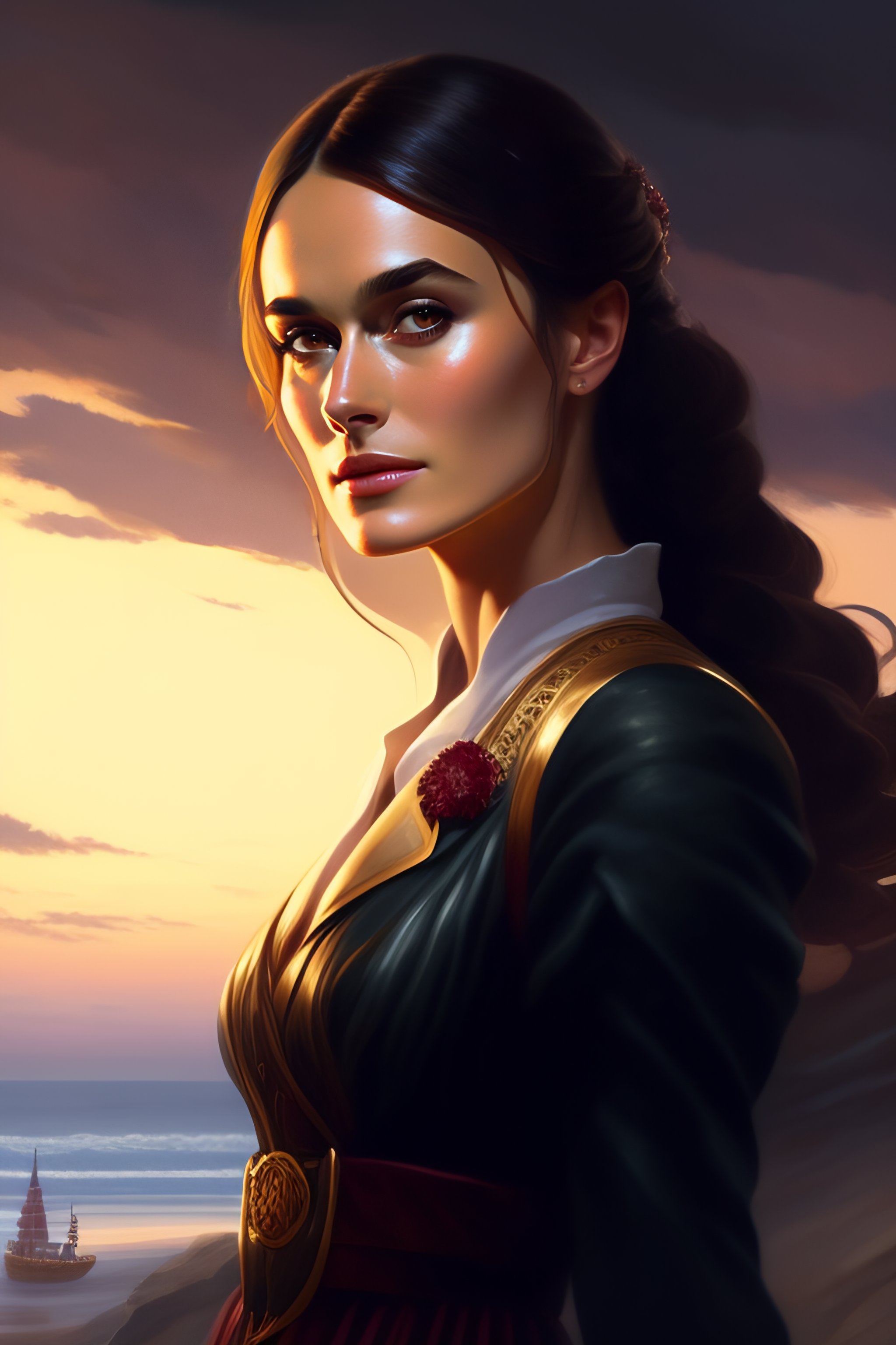 Lexica - Keira Knightley, American actress, baroque oil painting anime ...