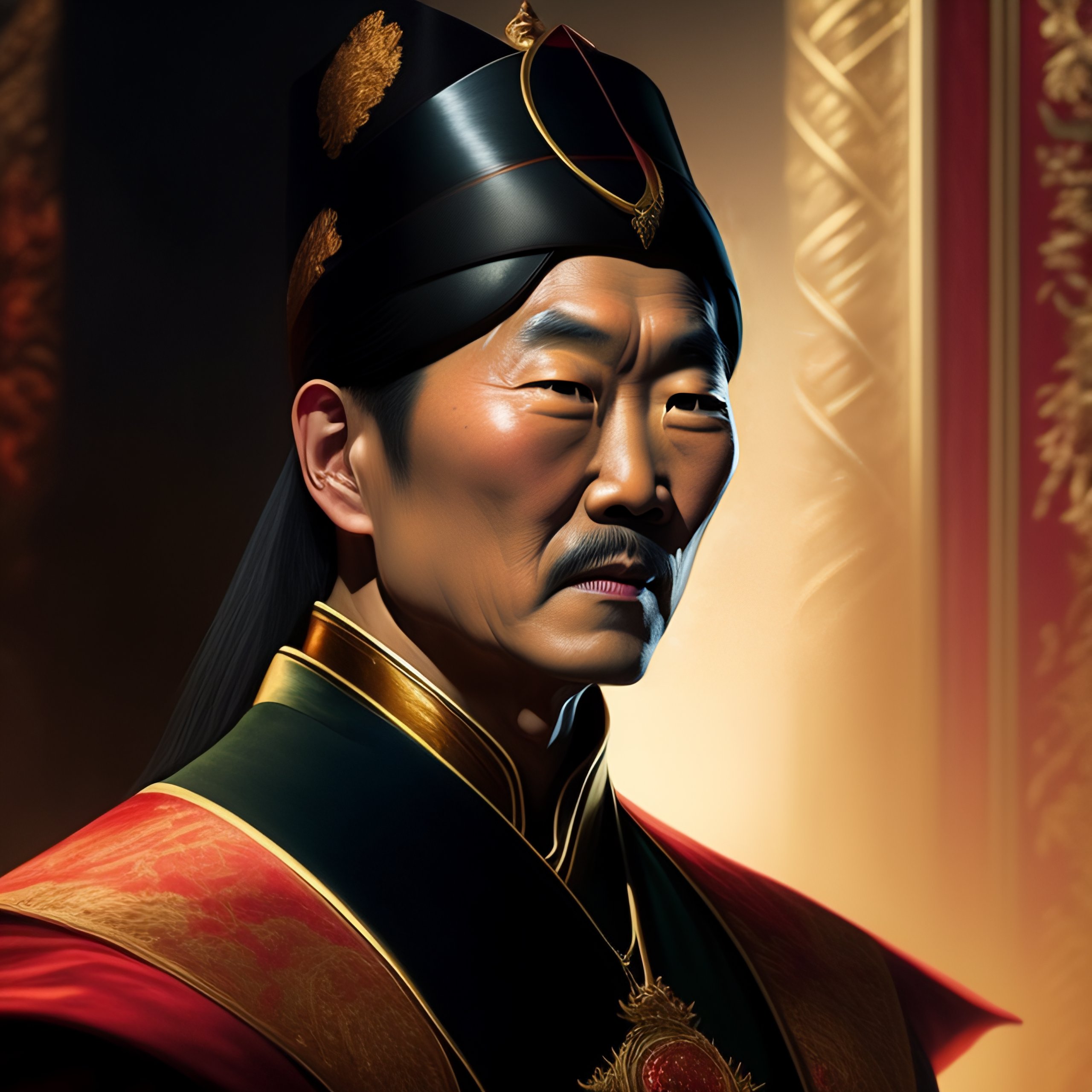 Lexica - Pixar: oil painting portrait of Pu Yi from "The last emperor ...