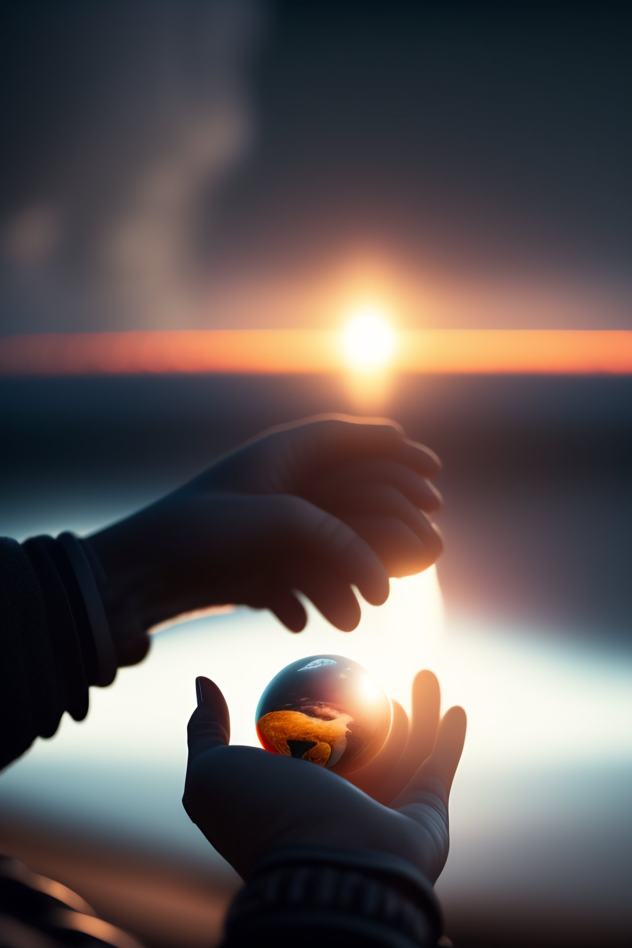 Lexica - A hand holding the world, 8K, Unreal engine, Hyper detailed ...