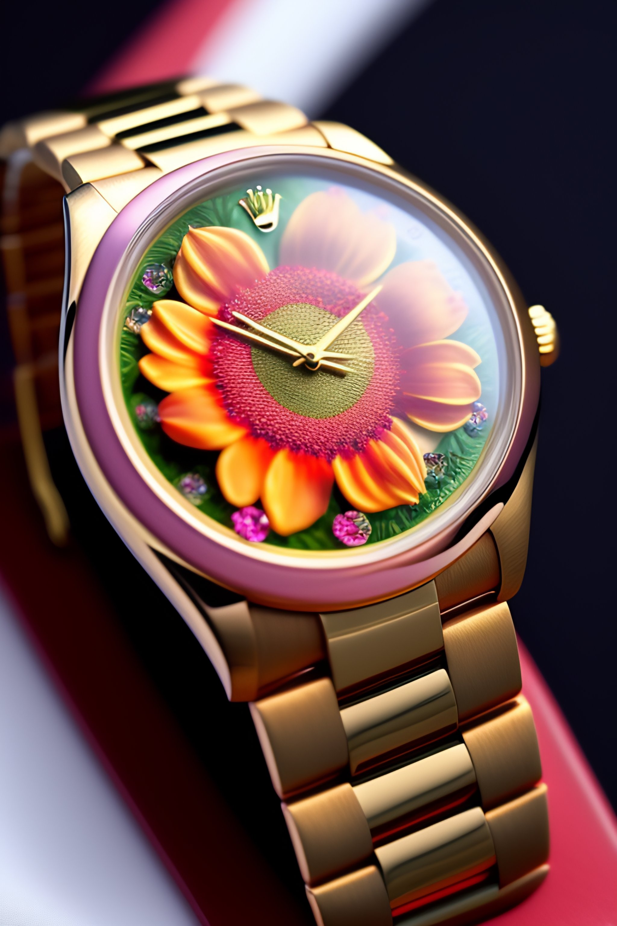 Lexica - Rolex with a flower clock face