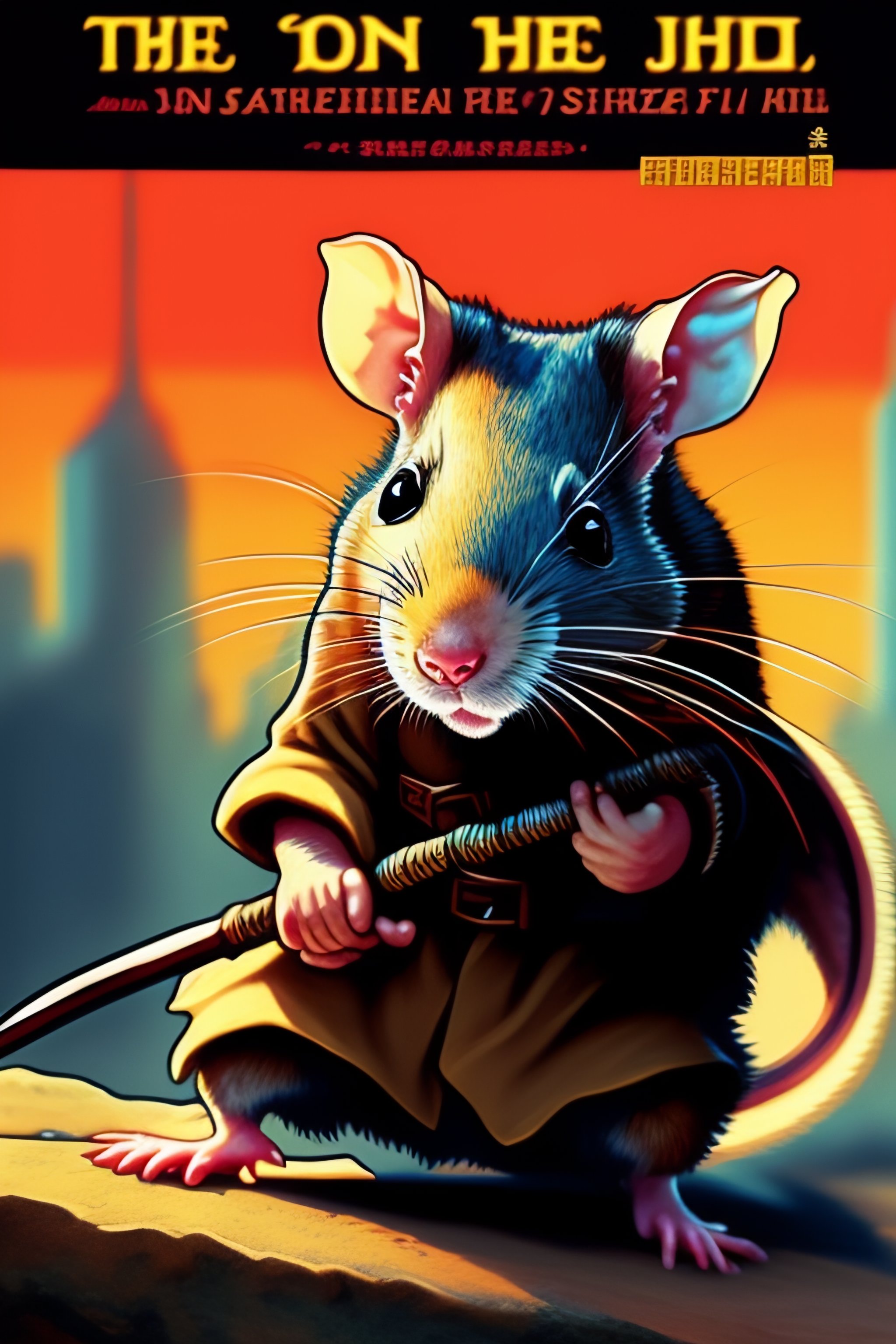 Lexica - A rat dressed in rags and with a melee weapon fights another ...